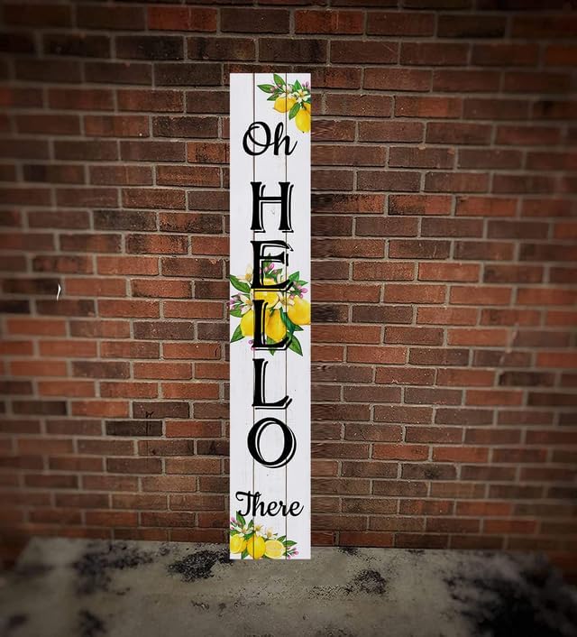 Amazon.com: Oh Hello Porch Sign Welcome Porch Sign Wooden Front Porch ...