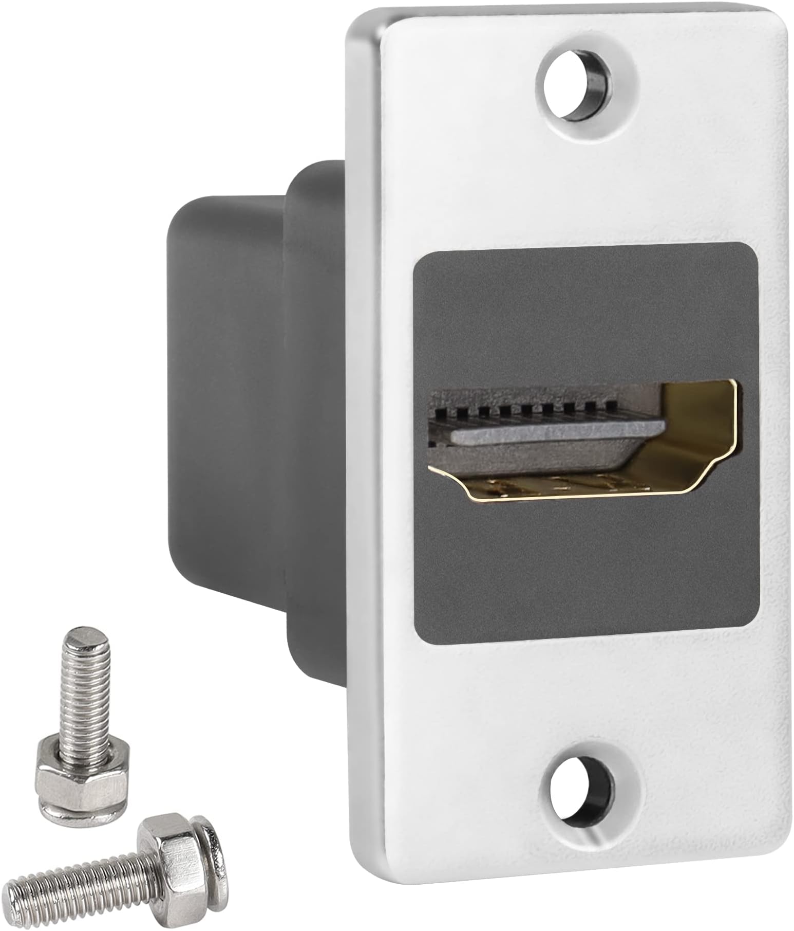 QIANRENON 4K HDMI Rectangular Panel Adapter 2.0 Female to Female Mount ...