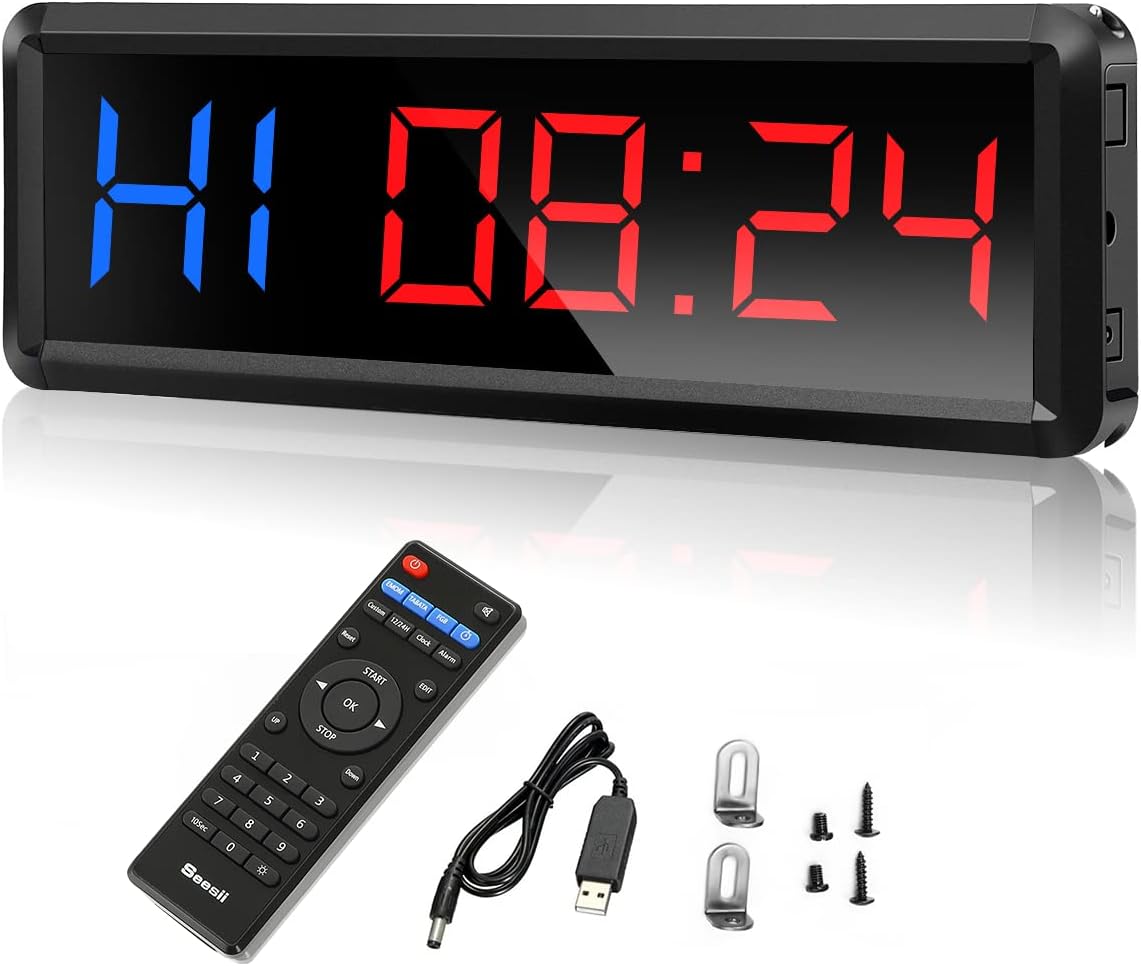Amazon.com: Infrared Remote Control Countdown Clock, Interval Timer ...