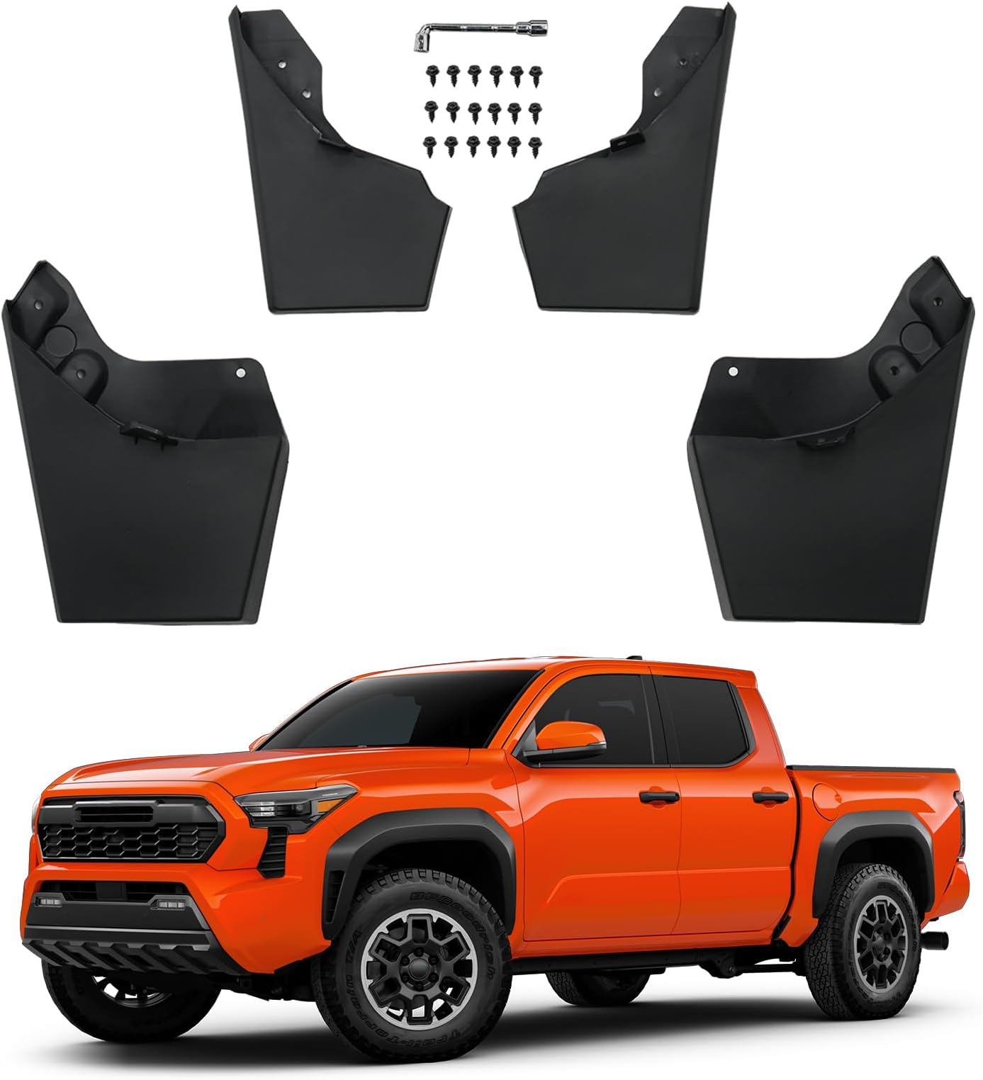 Amazon.com: Zekzoop Mud Flaps Compatible with 2024 2025 Toyota Tacoma ...