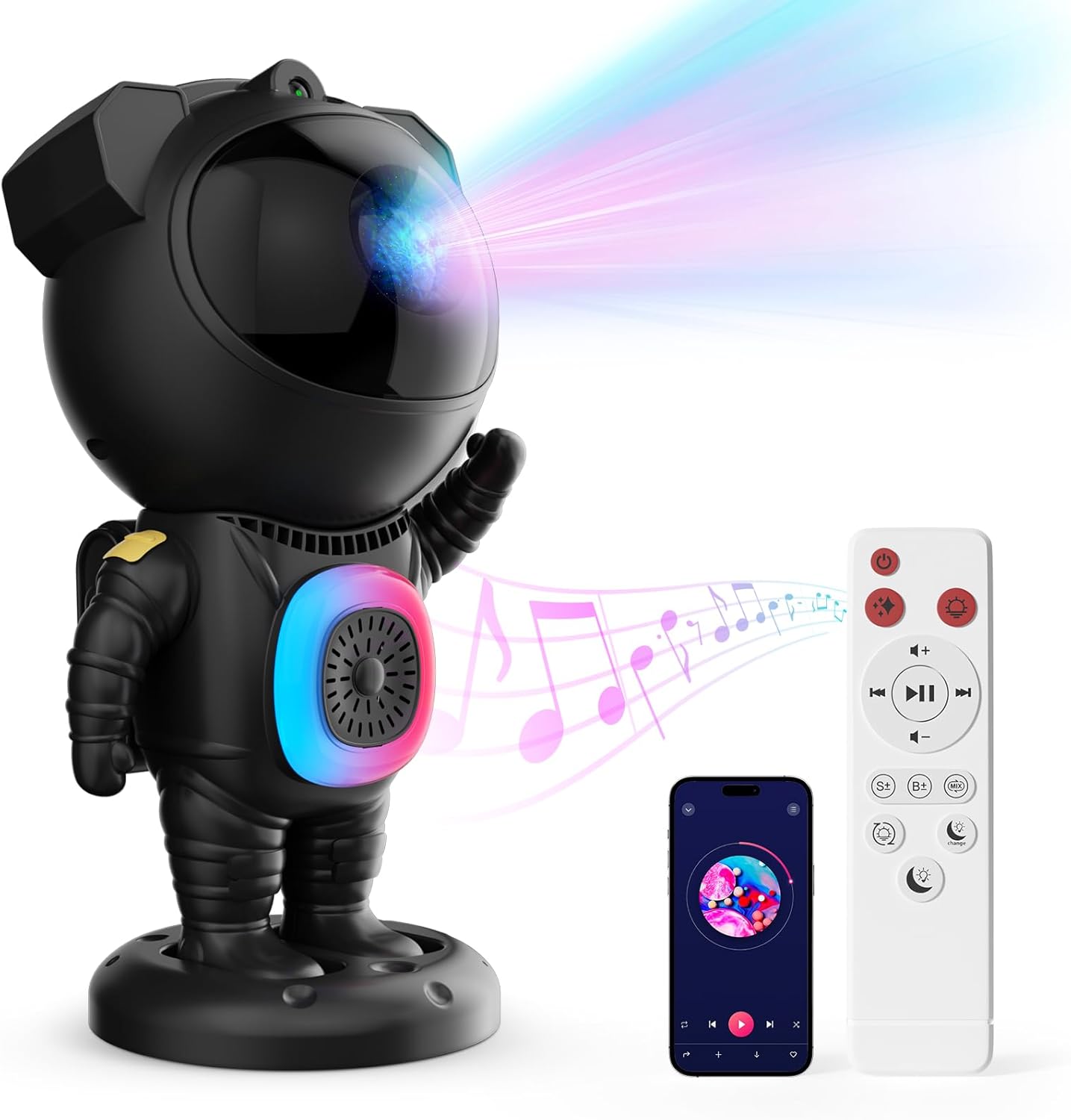 Astronaut Galaxy Projector,Space Projector,with Bluetooth Speaker and ...