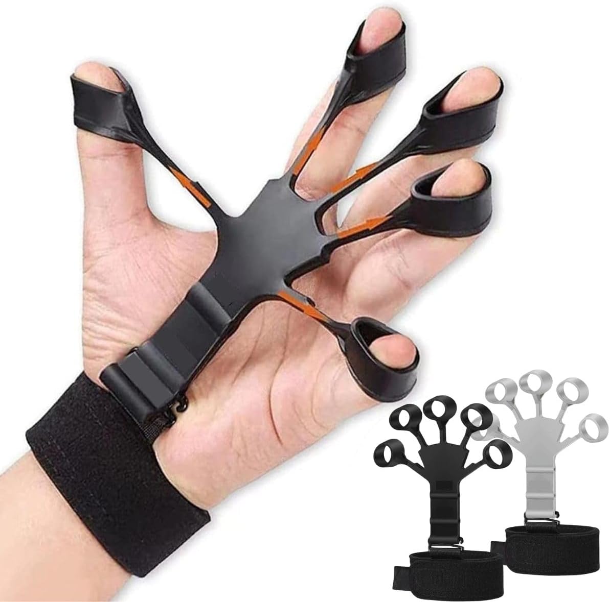 R78® Exercitador de Dedos - Fortalece Mãos - Silicone Preto | Amazon.com.br