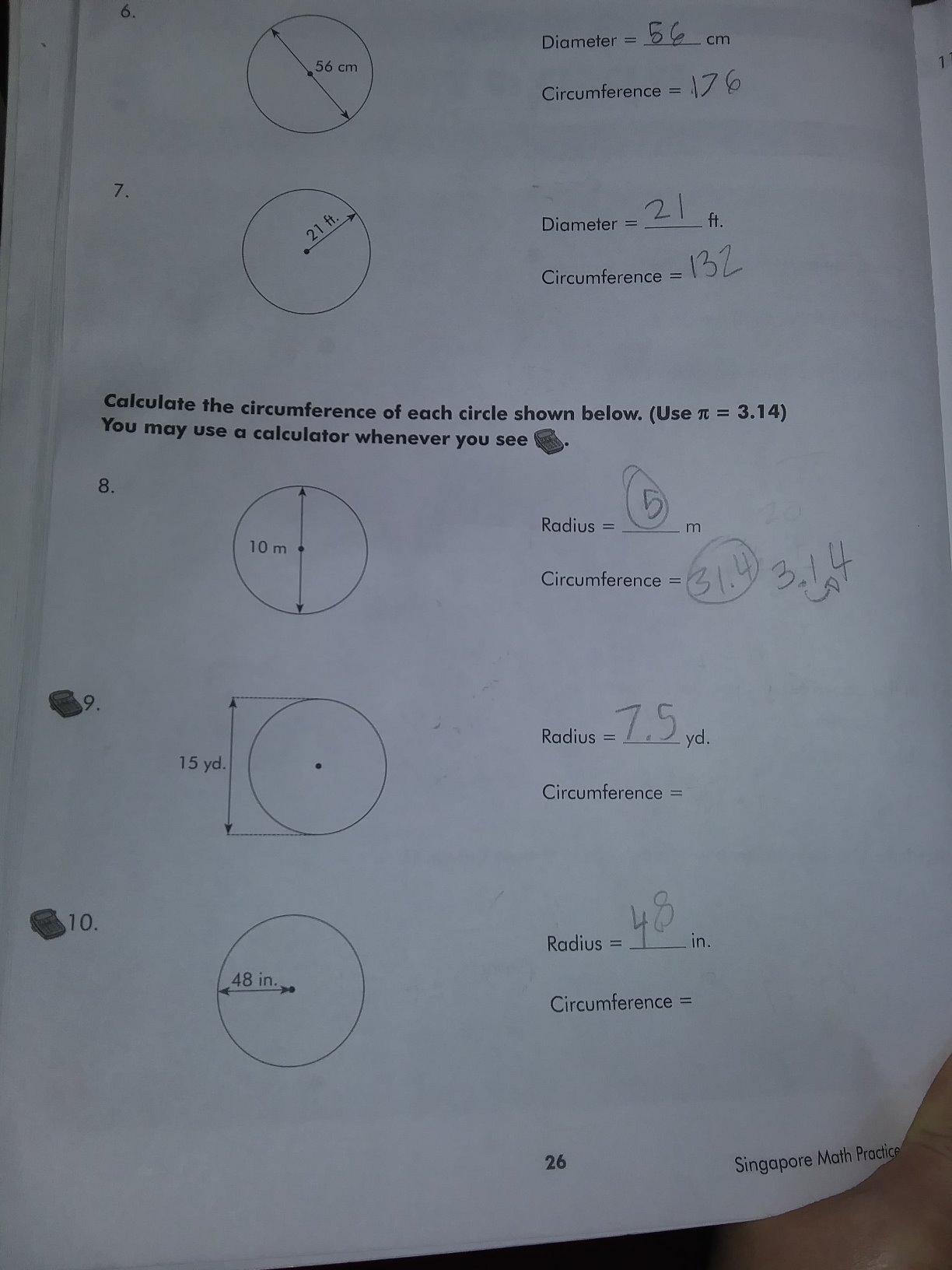 Singapore Math – Level 6B Math Practice Workbook for 7th Grade ...