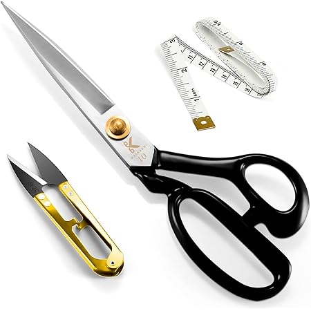 Left-Handed Fabric Sewing Scissors, 10 Inch Dressmaking Taior's Shears ...