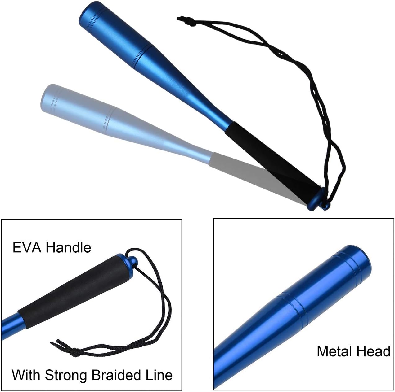 JSHANMEI Fishing Priest Fish Whacker Fish Bat, Metal Fish Whacker Fly ...