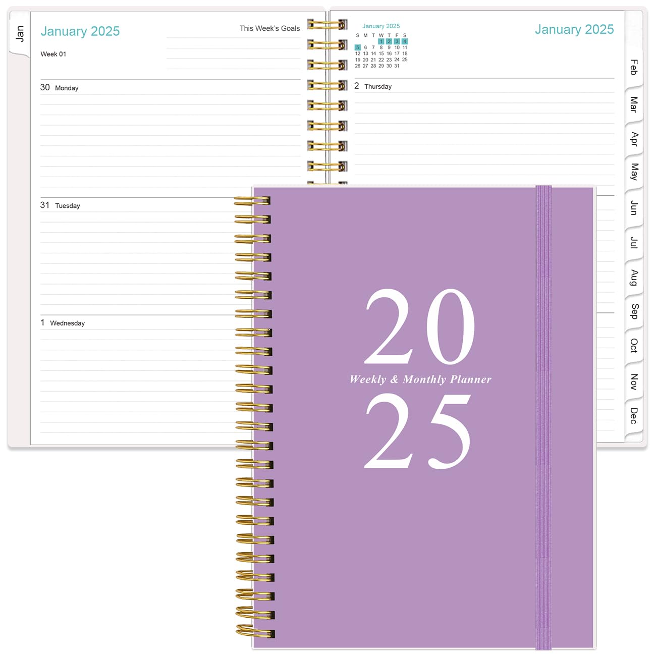 Buy 2025 Planner - 2025 Weekly & Monthly Planner to Track Goals ...