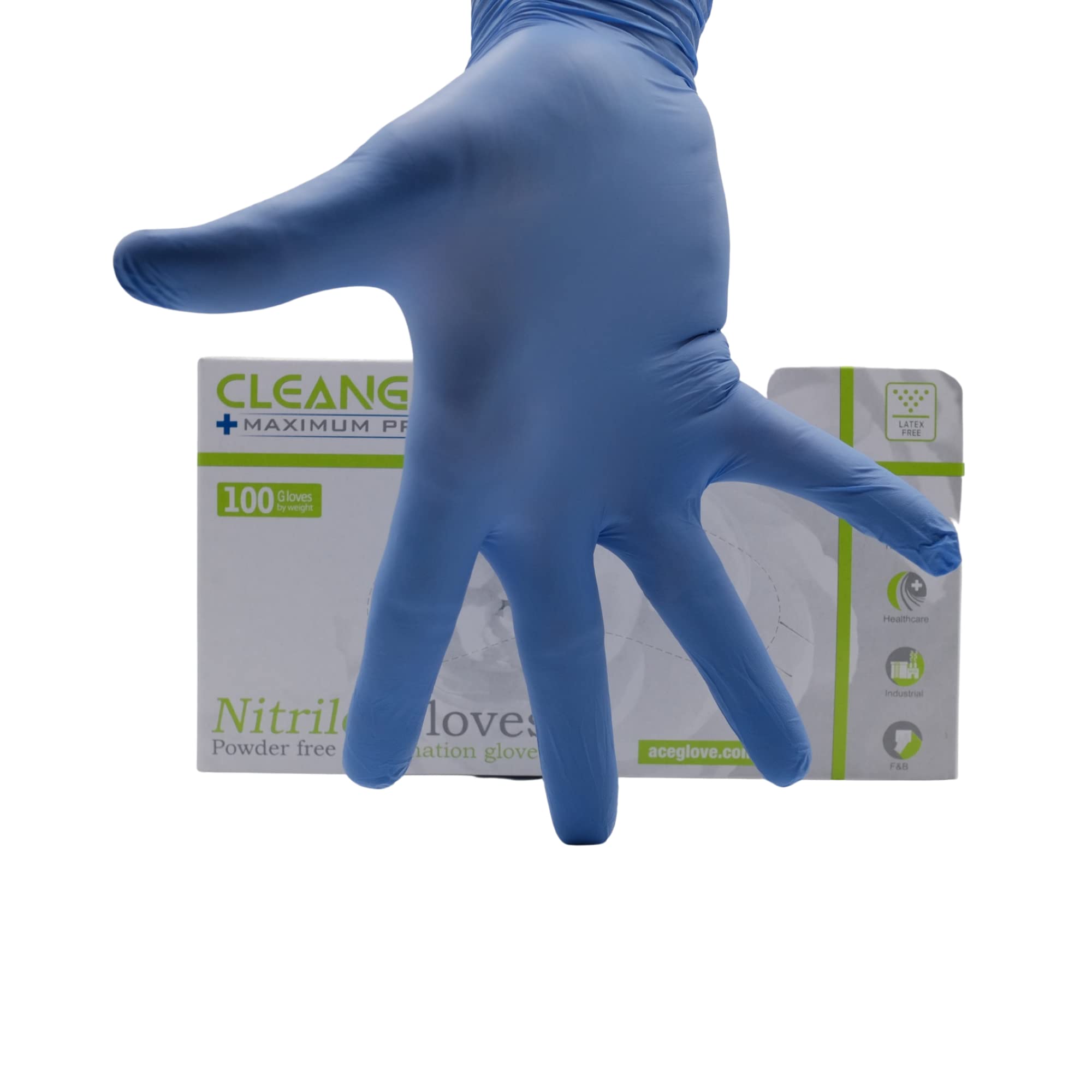 Snapklik.com : Blue Cleanguard Medical Nitrile Exam Gloves, 10 X 100-ct ...