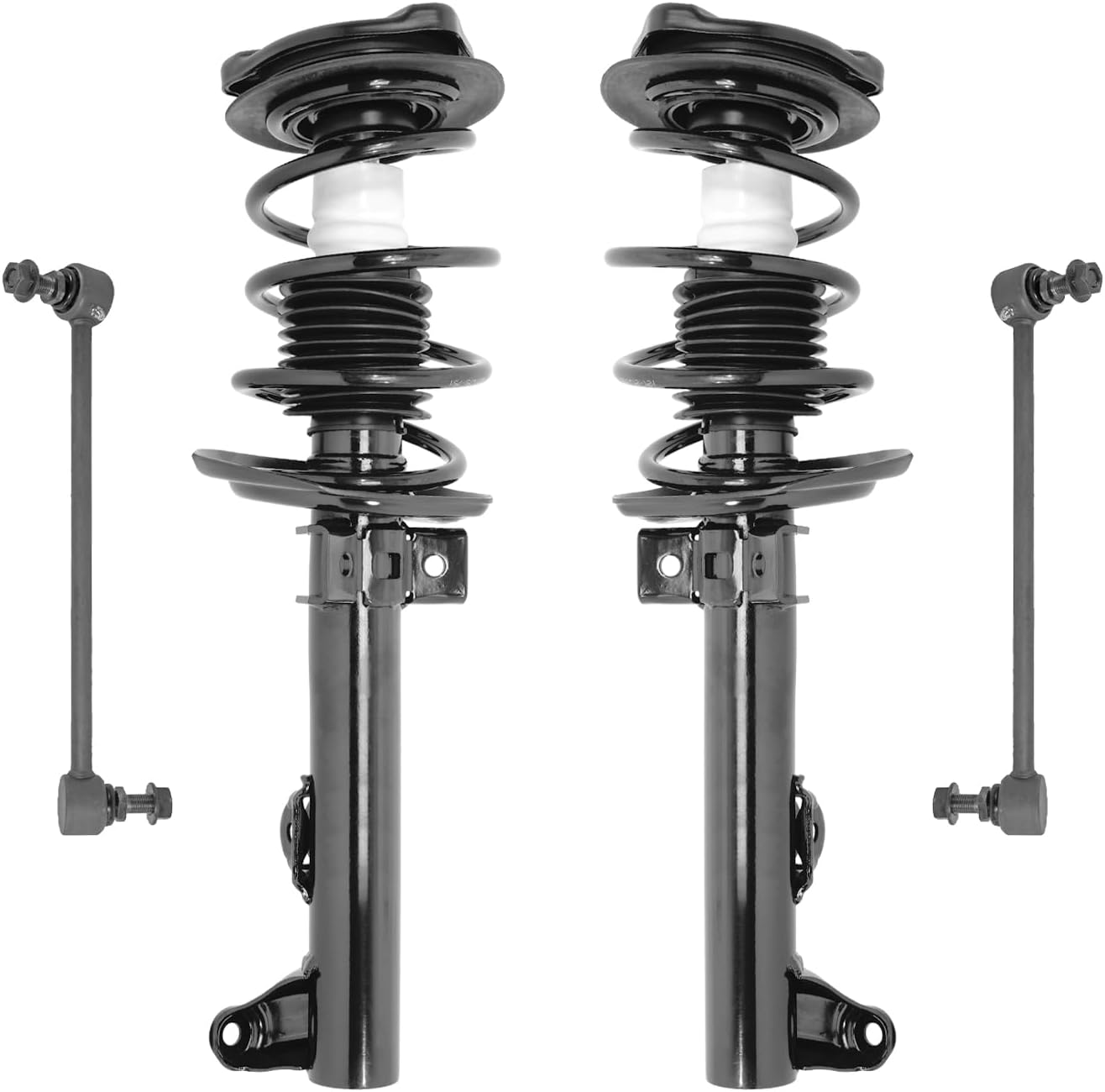 Amazon.com: Front Pair Suspension Complete Struts & Springs with Sway ...