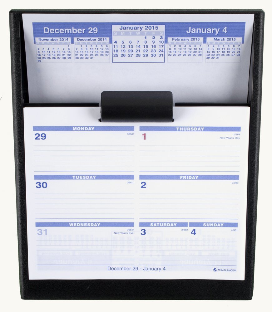 Amazon.com : AT-A-GLANCE Flip-A-Week Desk Calendar Weekly Refill 2015 ...