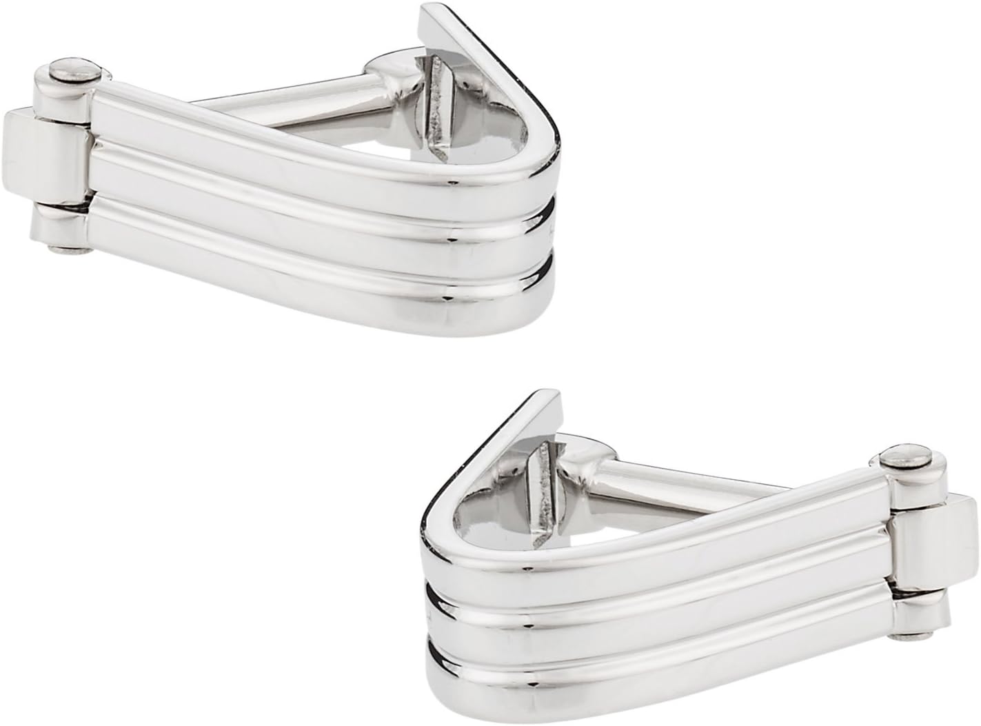 Amazon.com: Cuff-Daddy Wrap Around Cufflinks - Silver-Tone with ...
