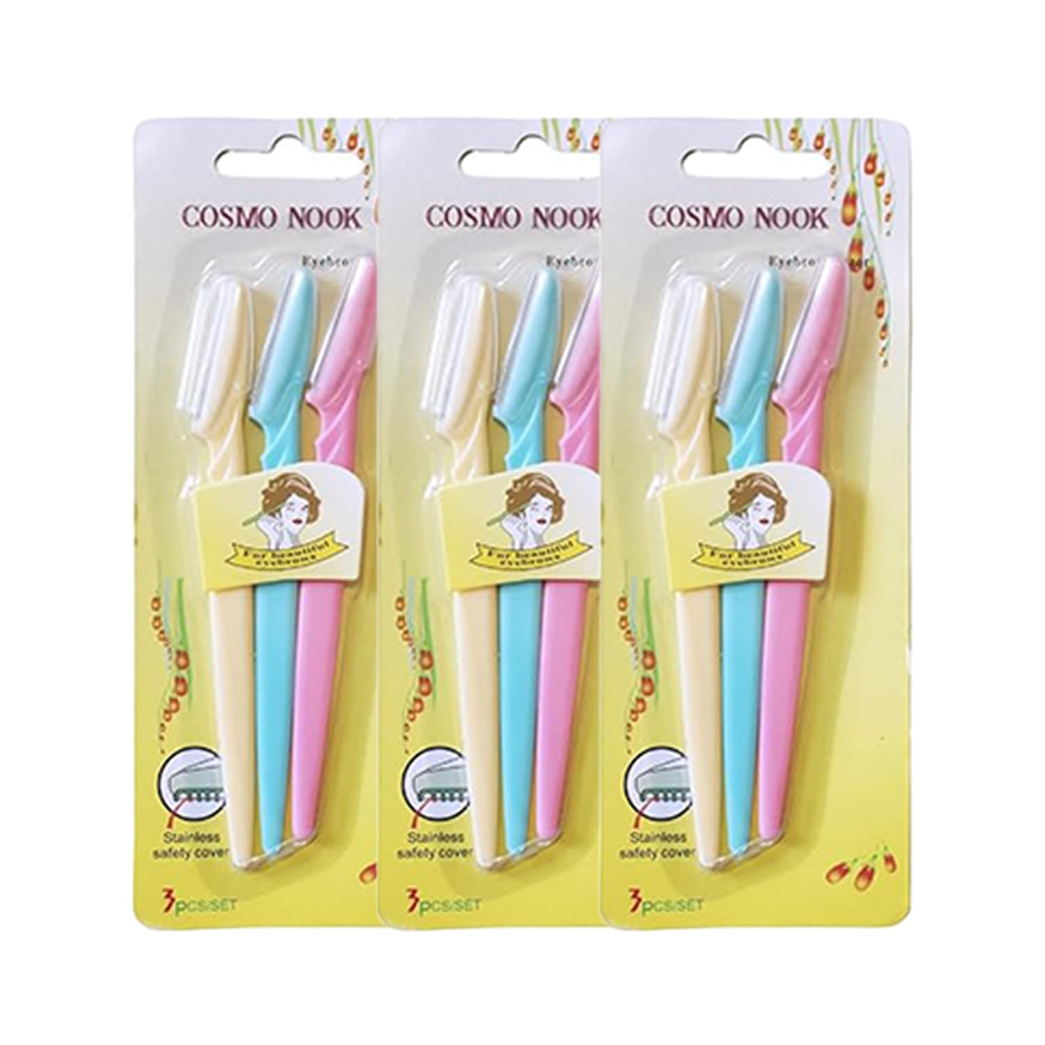 Amazon.com: Eyebrow Razor for Women, Dermaplane Razors, Eyebrow Trimmer ...