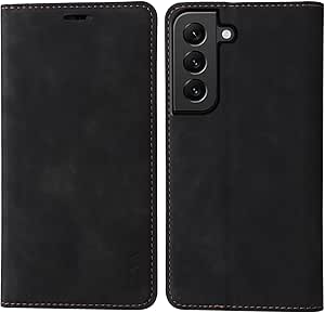 Amazon.com: ZZXX for Samsung Galaxy S22 Case Wallet with [RFID Blocking] Card Slot Photo Fram ...