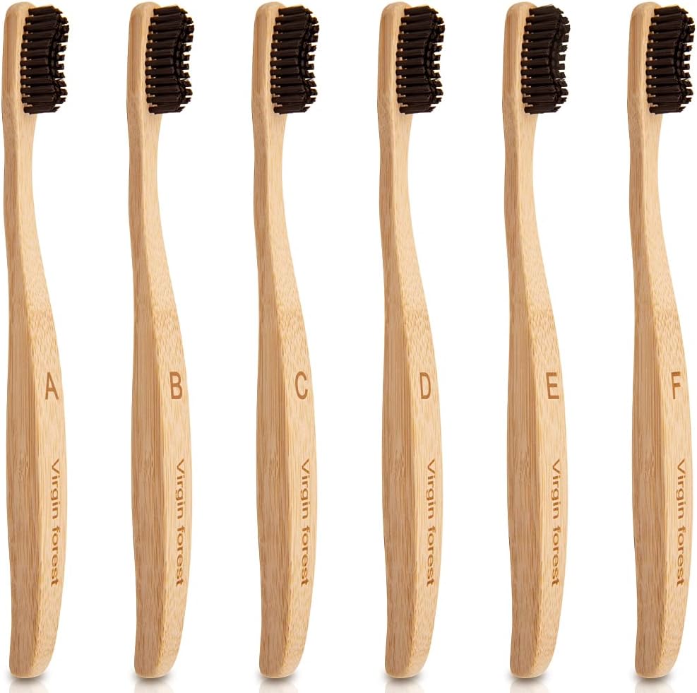 Amazon.com : Virgin Forest Bamboo Toothbrush, Natural Eco Friendly ...