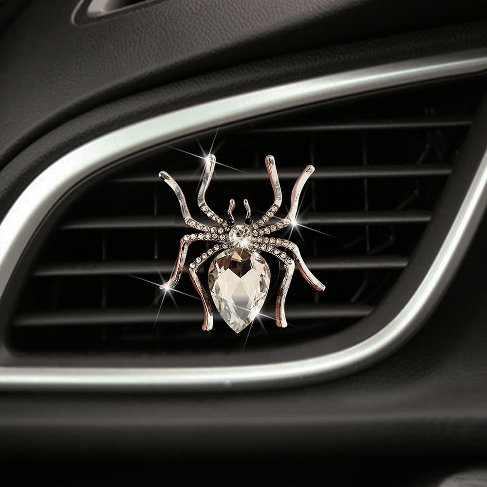 Amazon.com: MINGZAIQIPEI Diamond Spider Air Vent Clip Car Air Freshener ...