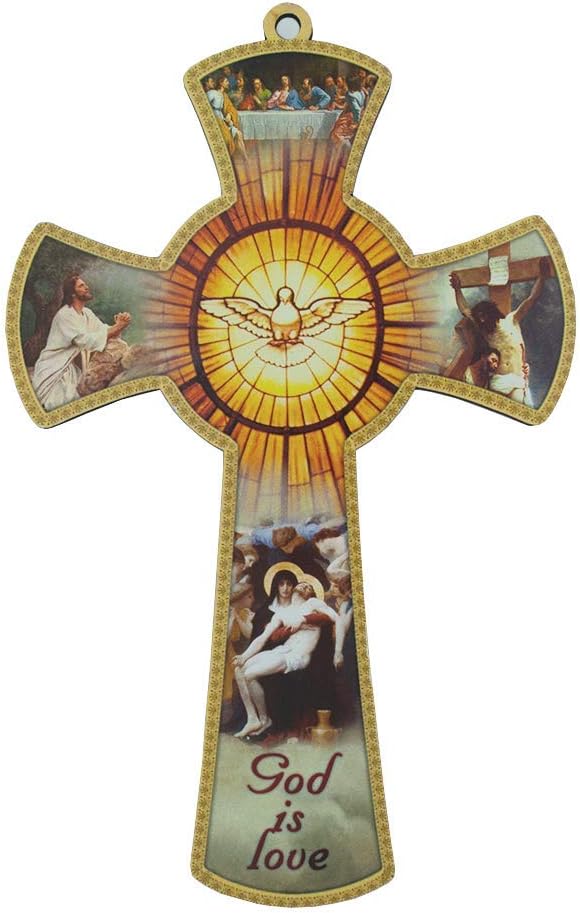Amazon.com: 5" Small Wooden Wall Cross | 5 Styles | Small Flat for ...