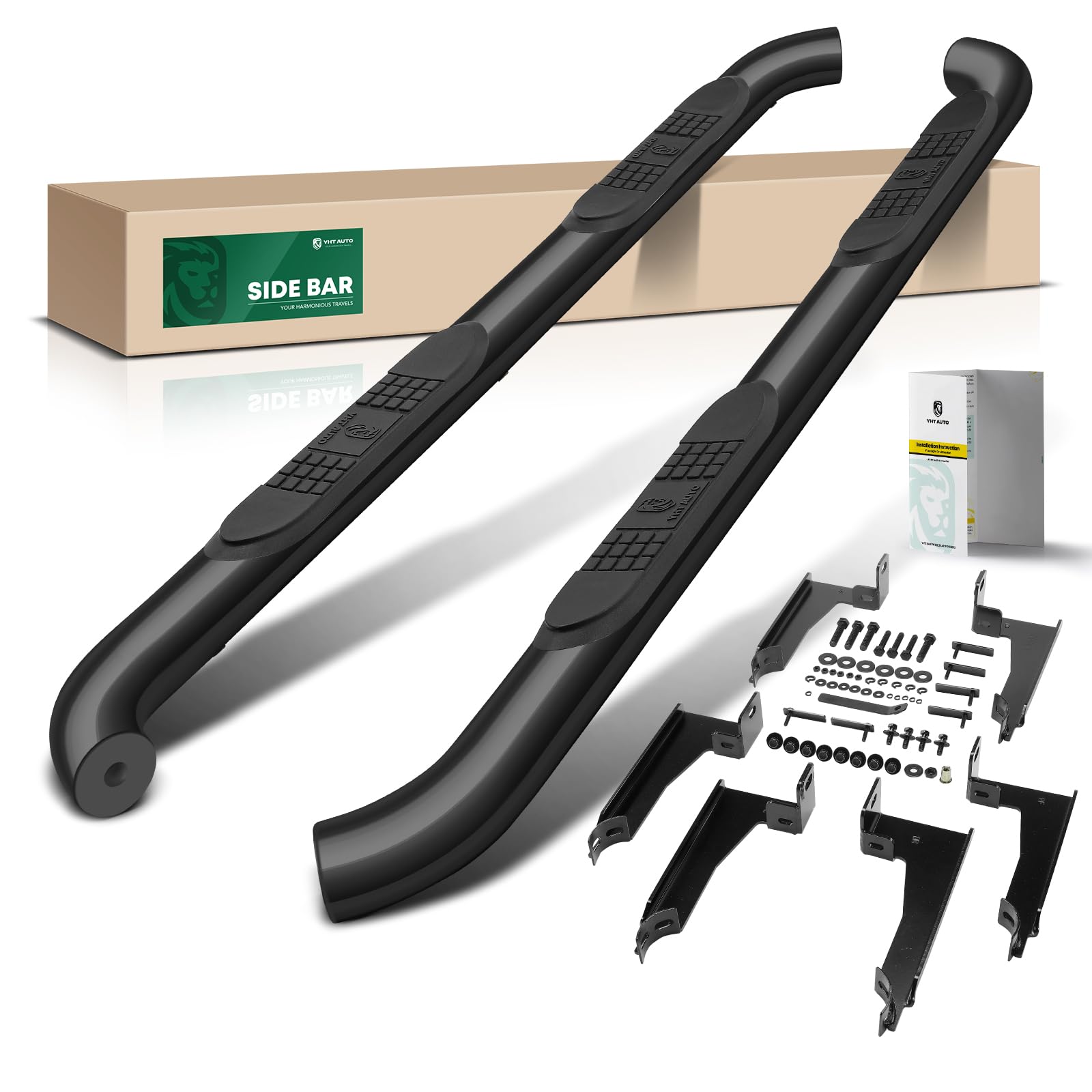 Amazon.com: YHTAUTO 3 Inch Running Boards Side Steps Compatible with ...