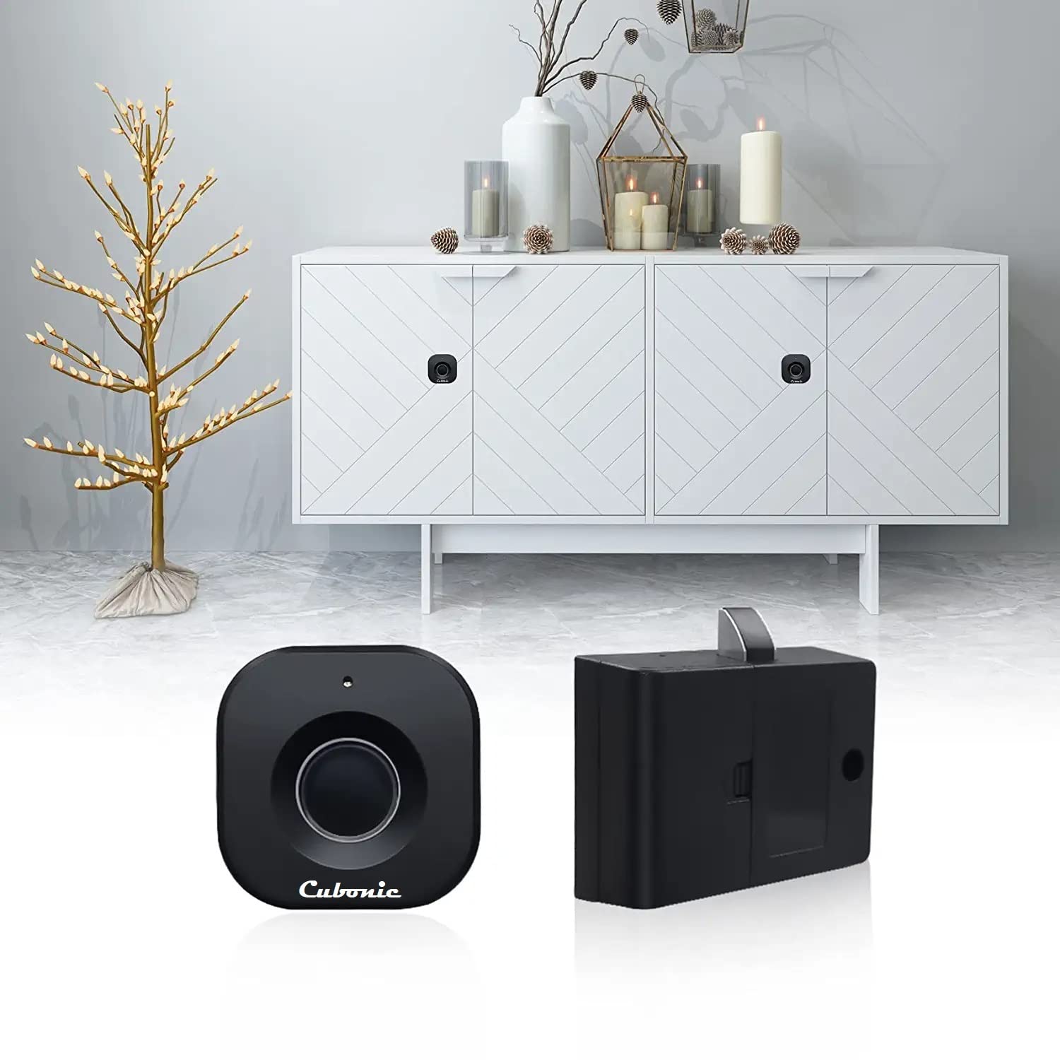 Cubonic Smart Drawer Locks Kit Set, Fingerprint Lock for Box Furniture ...