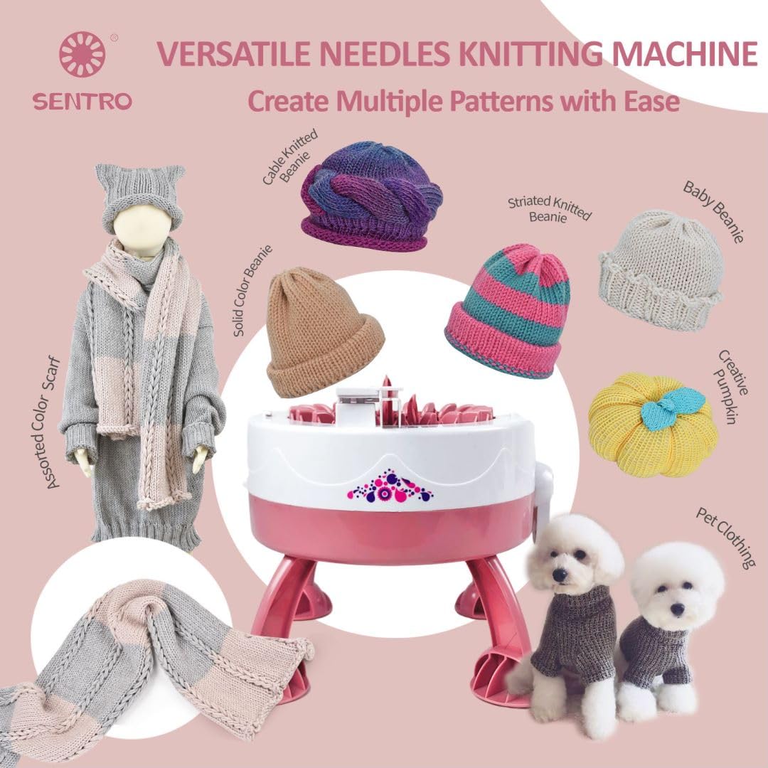 Snapklik.com : Knitting Machine 22 Needles Smart Weaving Loom Crochet ...