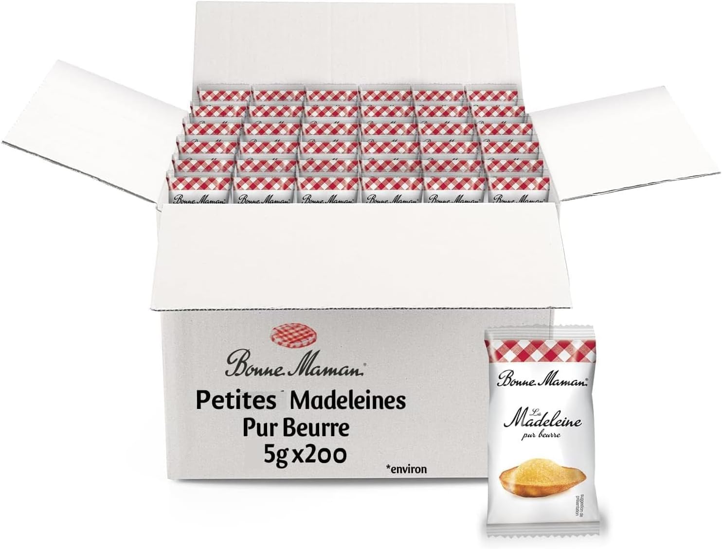Bonne-Maman - 200 Small Madeleines - Perfect for Coffee Side ...
