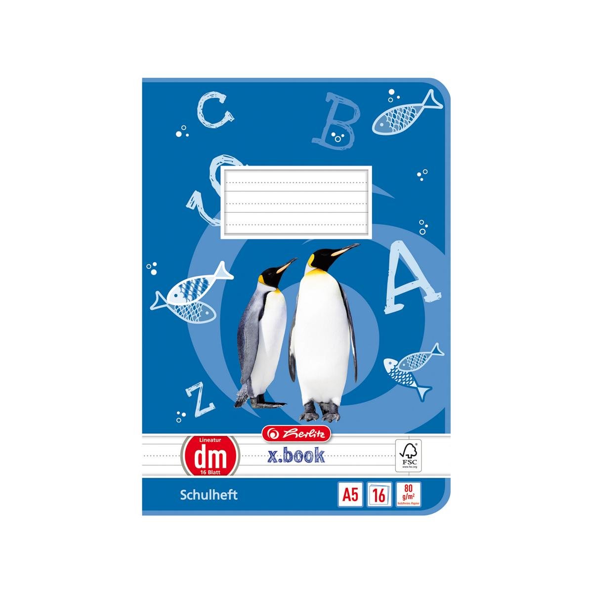 10 Schulhefte / DIN A5 / 16 Blatt / Lineatur dm : Amazon.de: Spielzeug