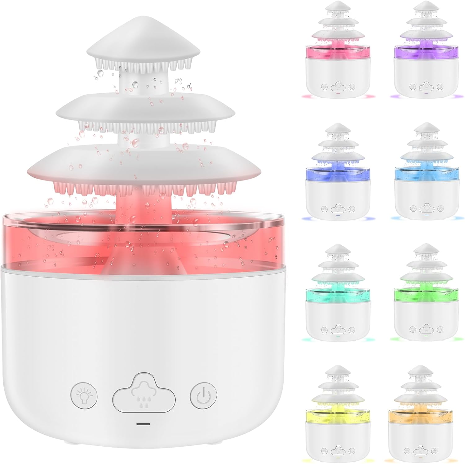Amazon.com: Rain Cloud Humidifier Water Drip, 2 in 1 Rain Cloud ...