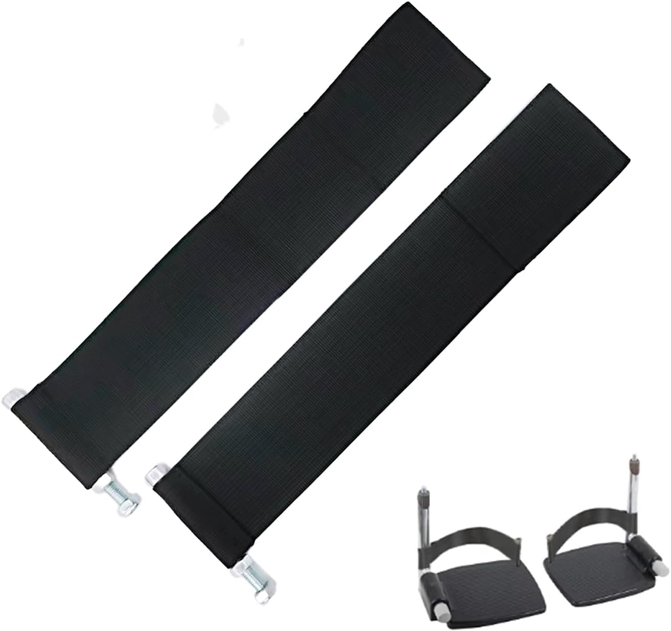 Amazon.com: 1Pair Black Wheelchair Footrest Leg Rest for Swing Away ...