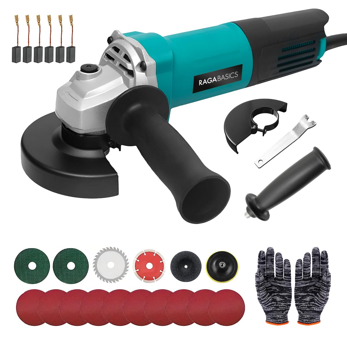 Raganet, Esmeriladora Angular Profesional con Motor de Cobre de 2,000W ...