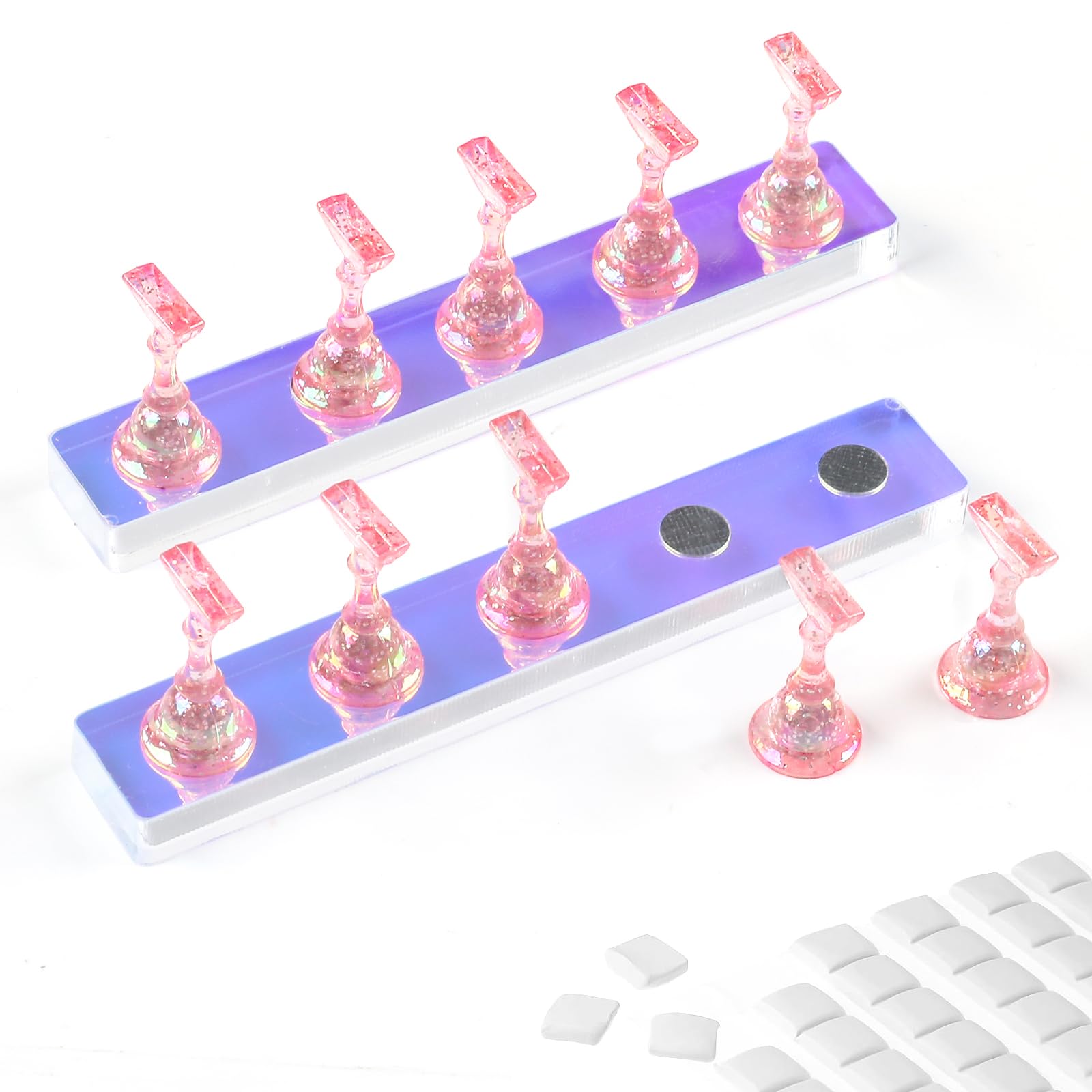 Amazon.com: BQAN 2 Set Nail Holder for Painting Nails, Acrylic Nail ...