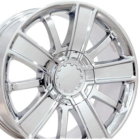Amazon.com: OE Wheels LLC 20 inch Rim Fits Chevy Silverado High Country Wheel CV77 20x9 Chrome ...