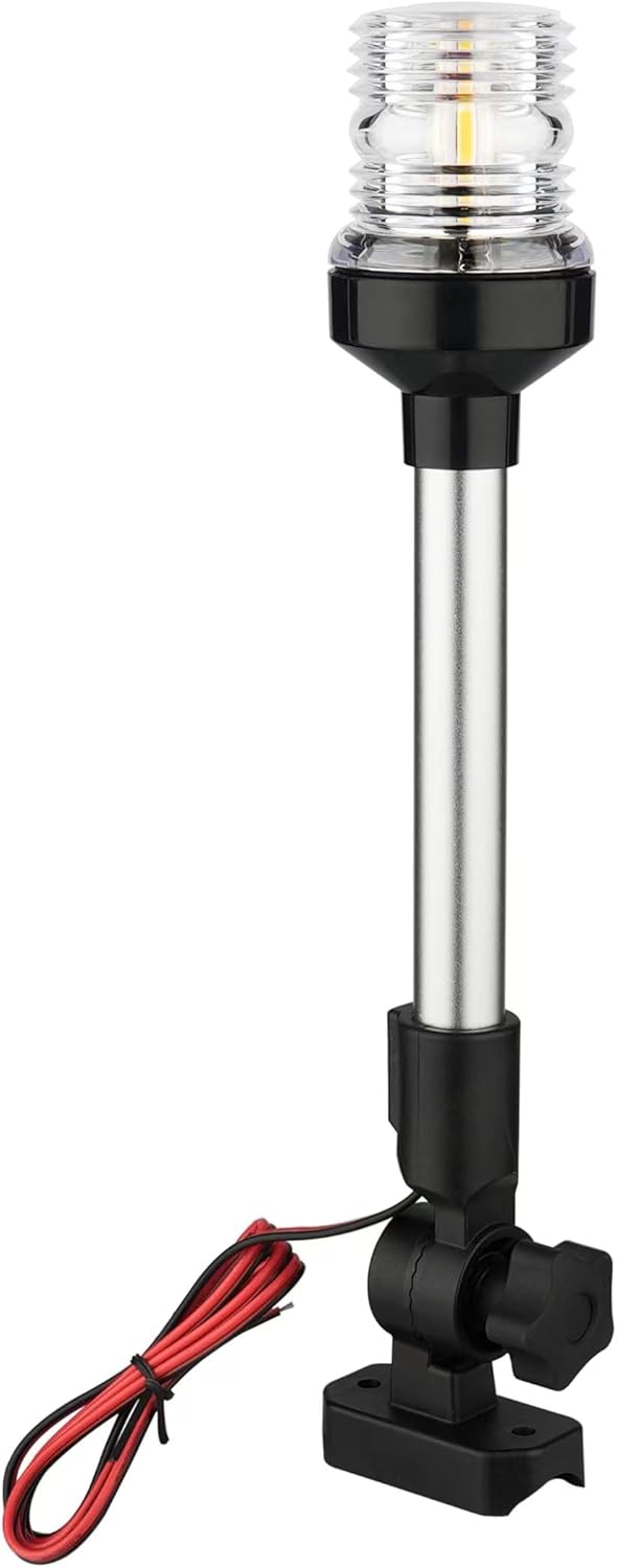Amazon.com: Boat Anchor Light, 3 Nautical Mile LED Fold Down Stern Light for Pontoon and Fishing ...