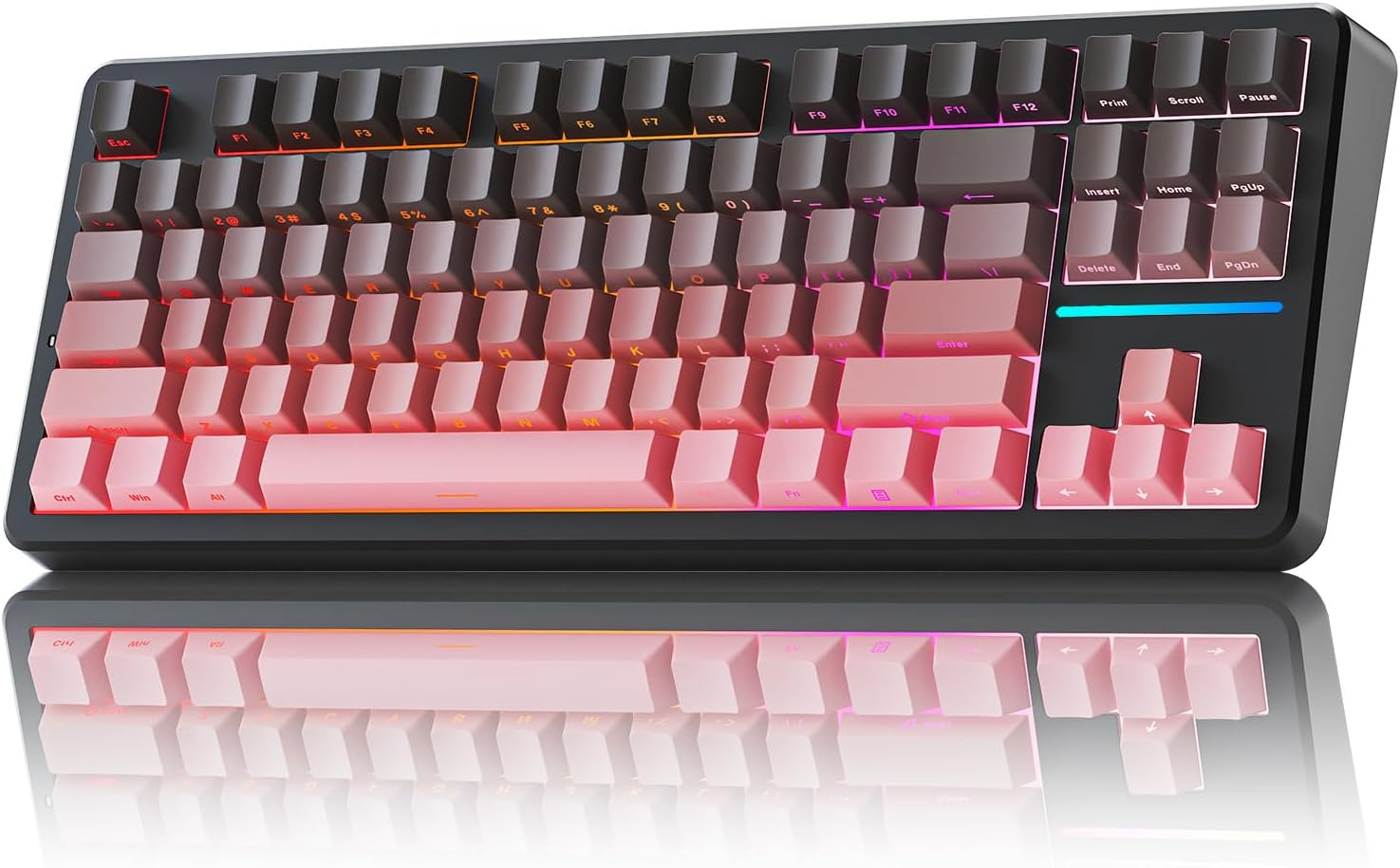 Amazon.com: EWEADN X87 Wireless Mechanical Keyboard ASMR,80% Tri-Mode ...