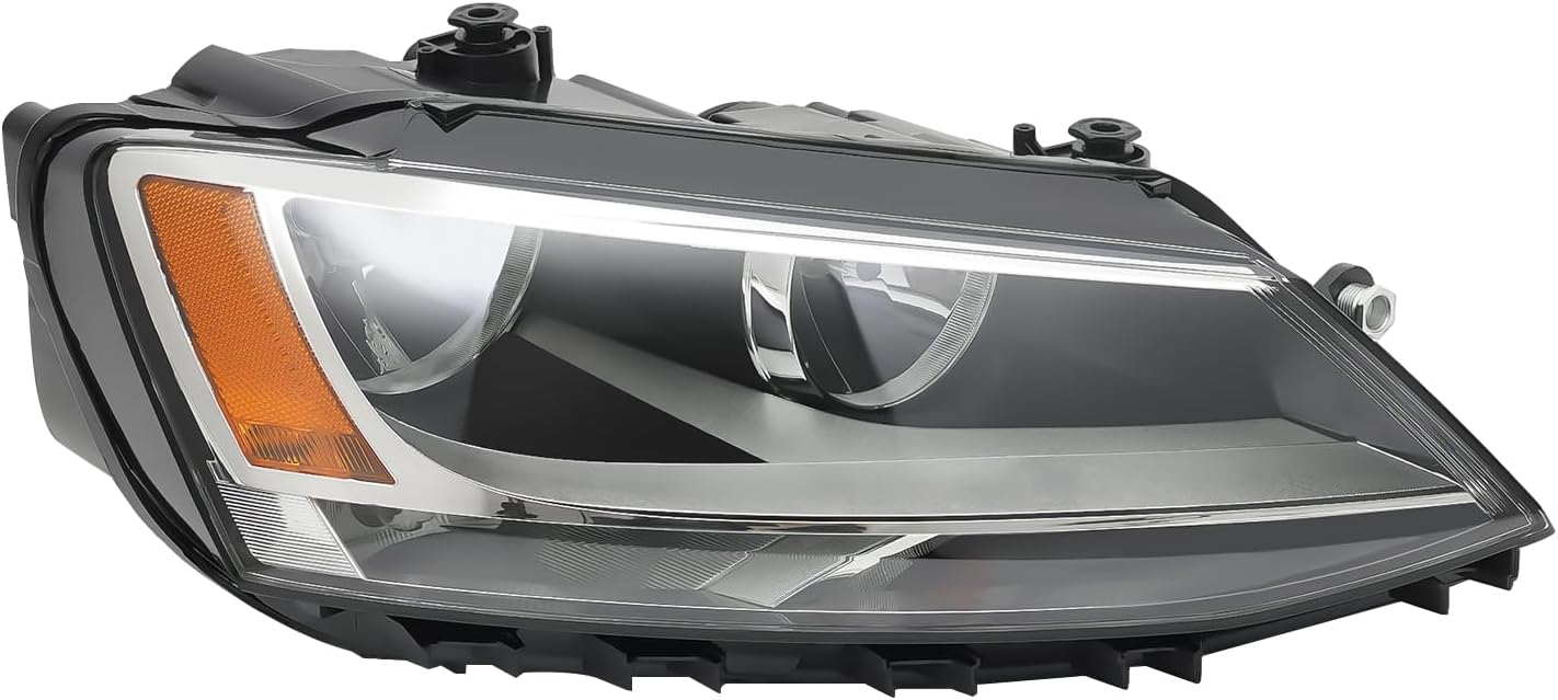 Amazon.com: YIYIBYUS Headlight Headlamp Assembly for Volkswagen Jetta ...