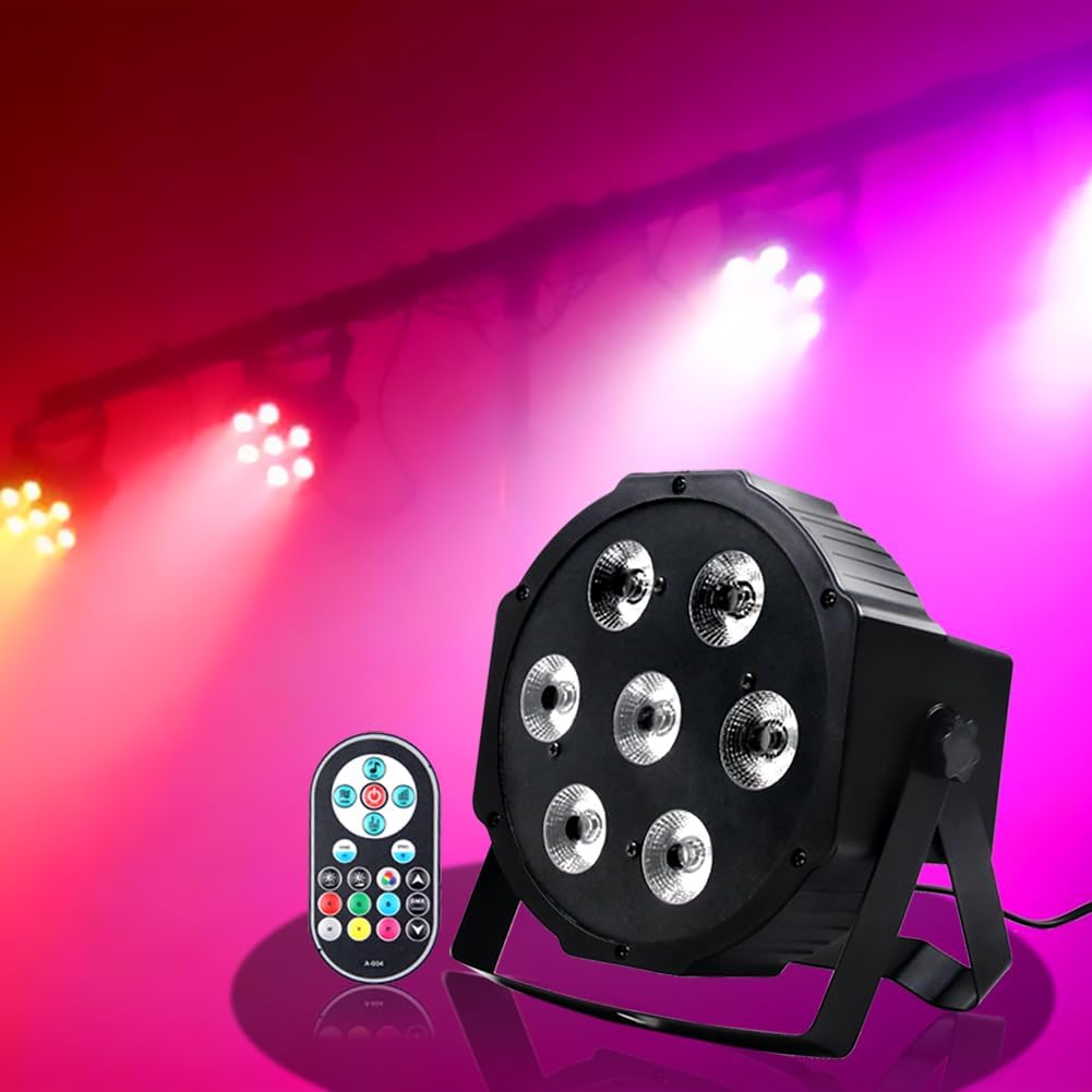 LED Par Stage Lights，KOOT 4in1Disco Strobe Lights with Remote Control ...