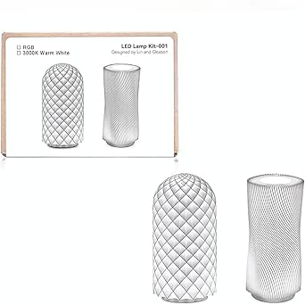 Amazon.com: Bambu Lab Makerworld MH001 3D Printed LED Lamp Kit - Warm ...