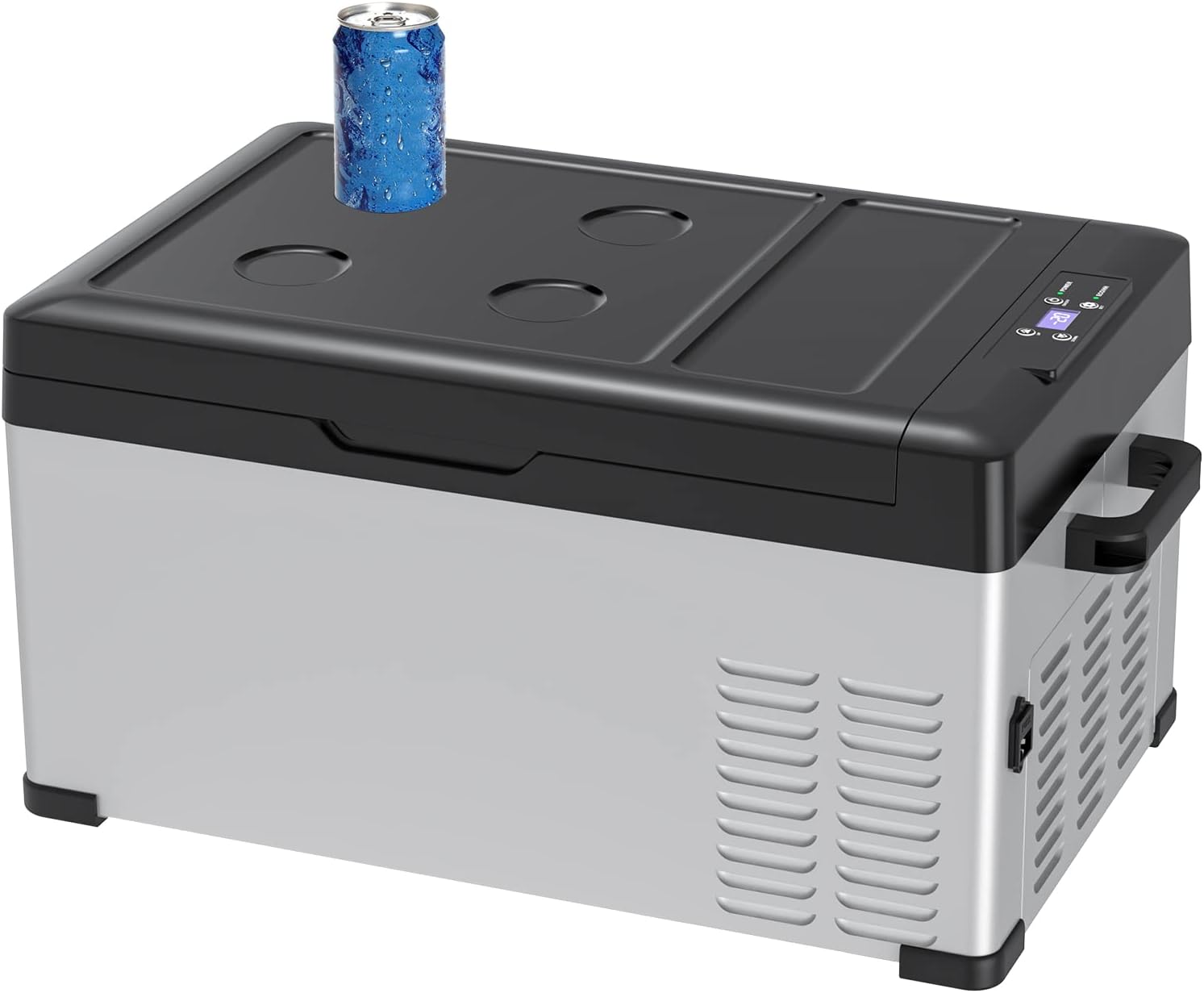 Amazon.co.jp: [山善] ポータブル 冷凍冷蔵庫 25L コンプレッサー式 (AC/DC 2WAY電源) 車載 冷蔵庫 冷凍庫 小型 クーラーボックス ブラック YFR-C25(B ...