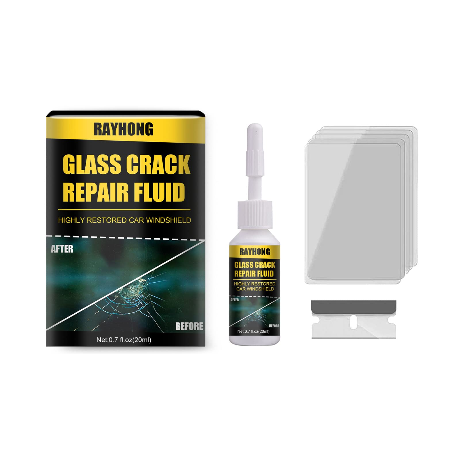 Amazon.com: RAYHONG Windshield Repair Kit, Windshield Crack Repair Kit ...