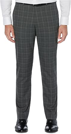 Perry Ellis Portfolio Men's Slim Fit Stretch Dress Pants (Brushed ...