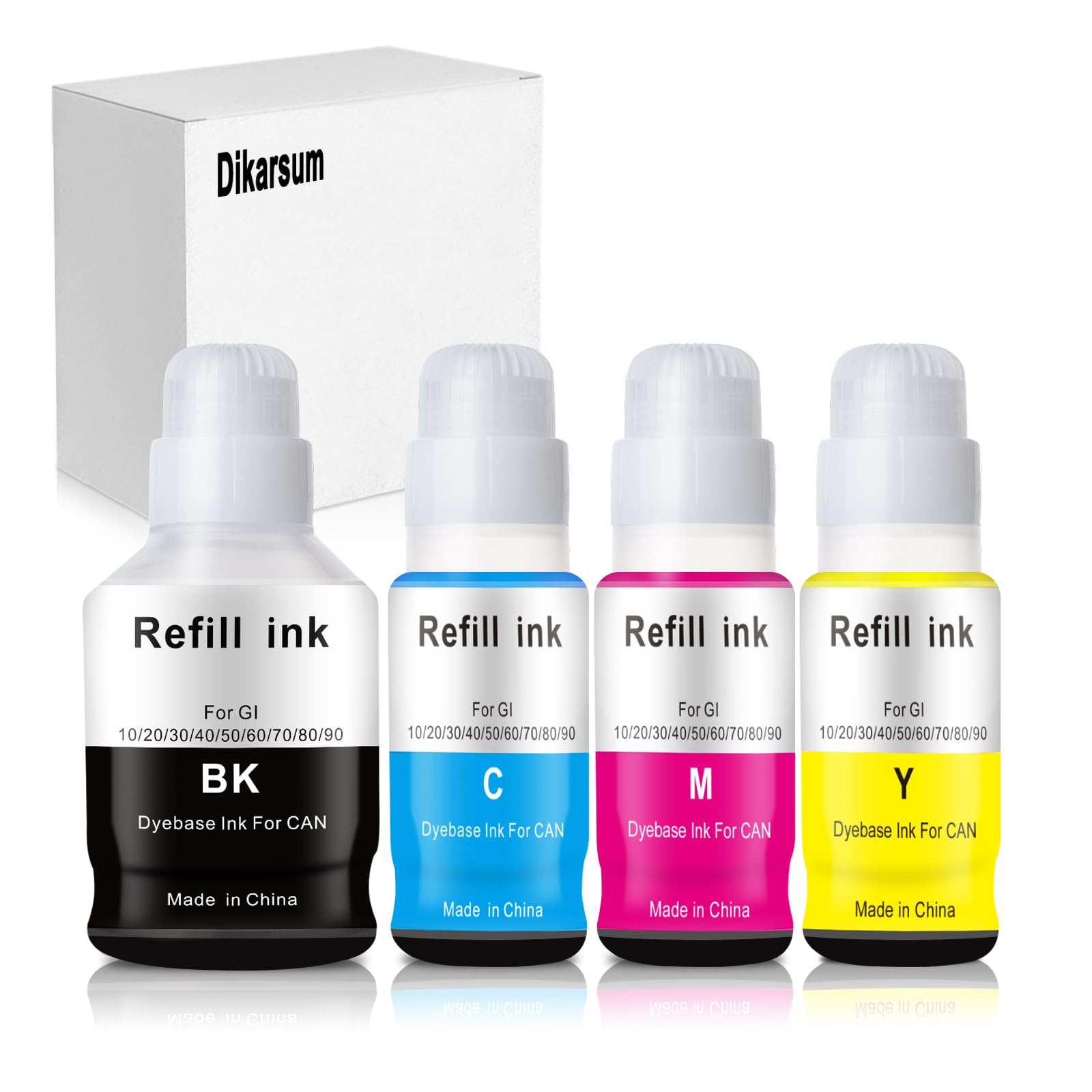 Amazon.com: Dikarsum Compatible Canon GI-20 GI20 Refill Ink Kit for ...