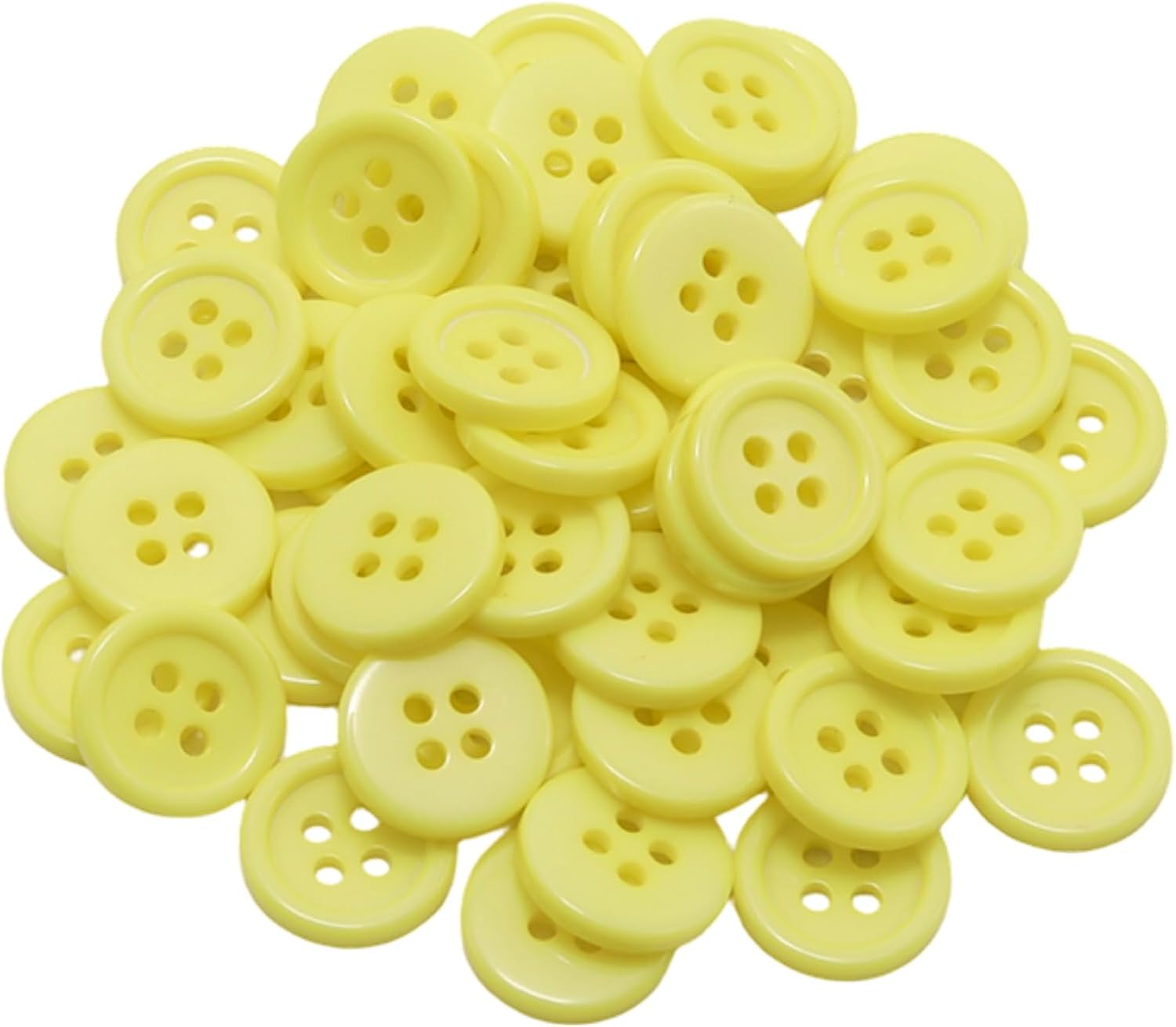 Amazon.com: Lilaly 50 PCS 1/2 inch Resin Buttons for Crafts, 4 Holes ...