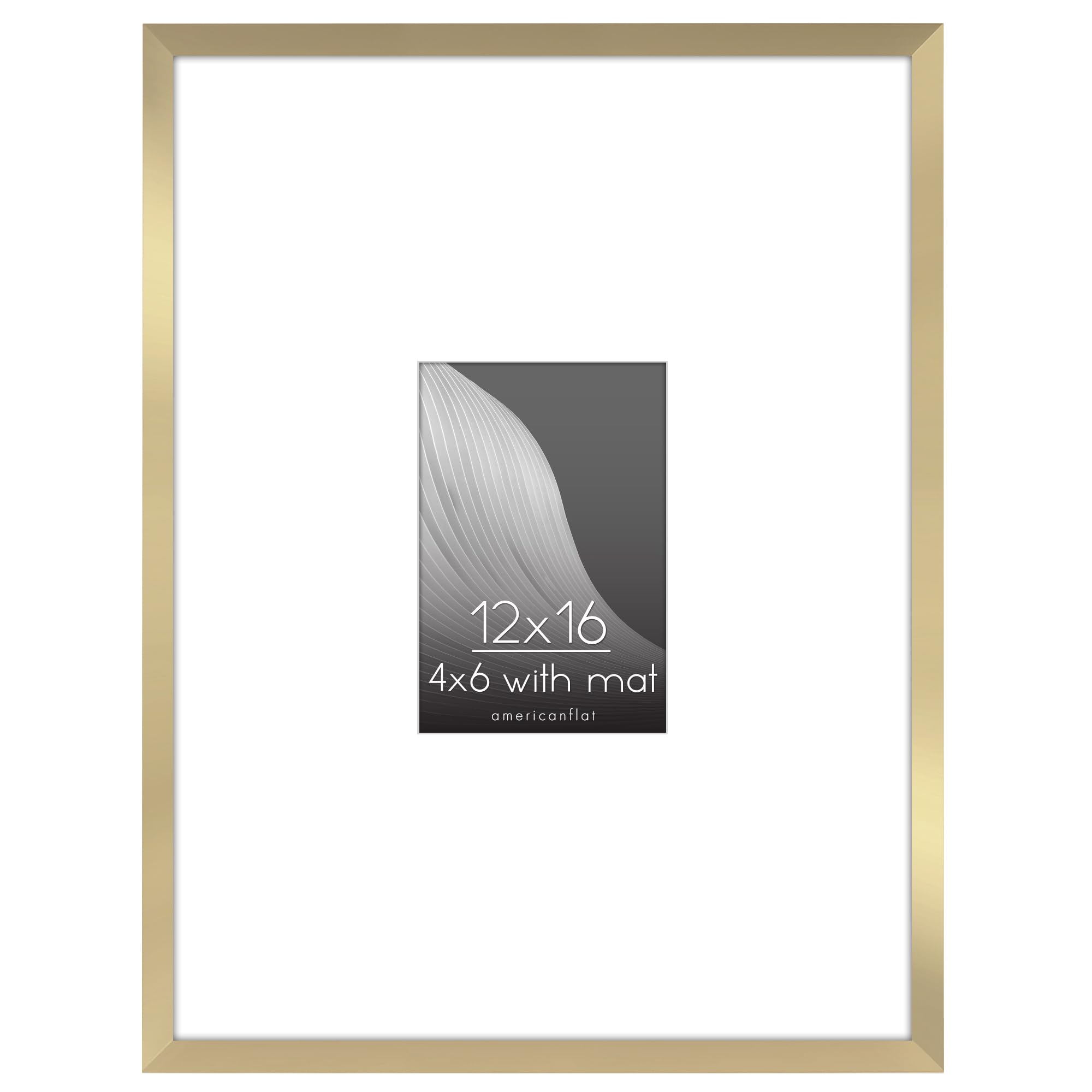 Snapklik.com : Americanflat 12x16 Picture Frame In Gold - Use As 4x6 ...