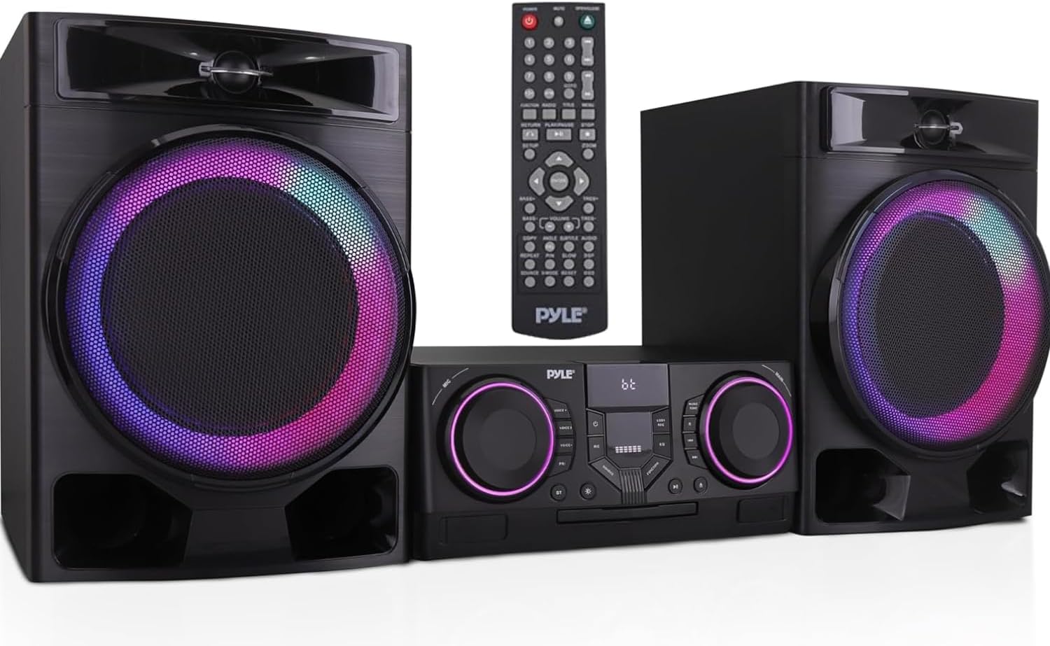 Amazon.com: Pyle Compact Hi-Fi Stereo System with Bluetooth, MP3/DVD/CD ...