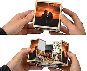 Amazon.com - Drawelry Personalized Photo Cube Custom Multi Picture ...