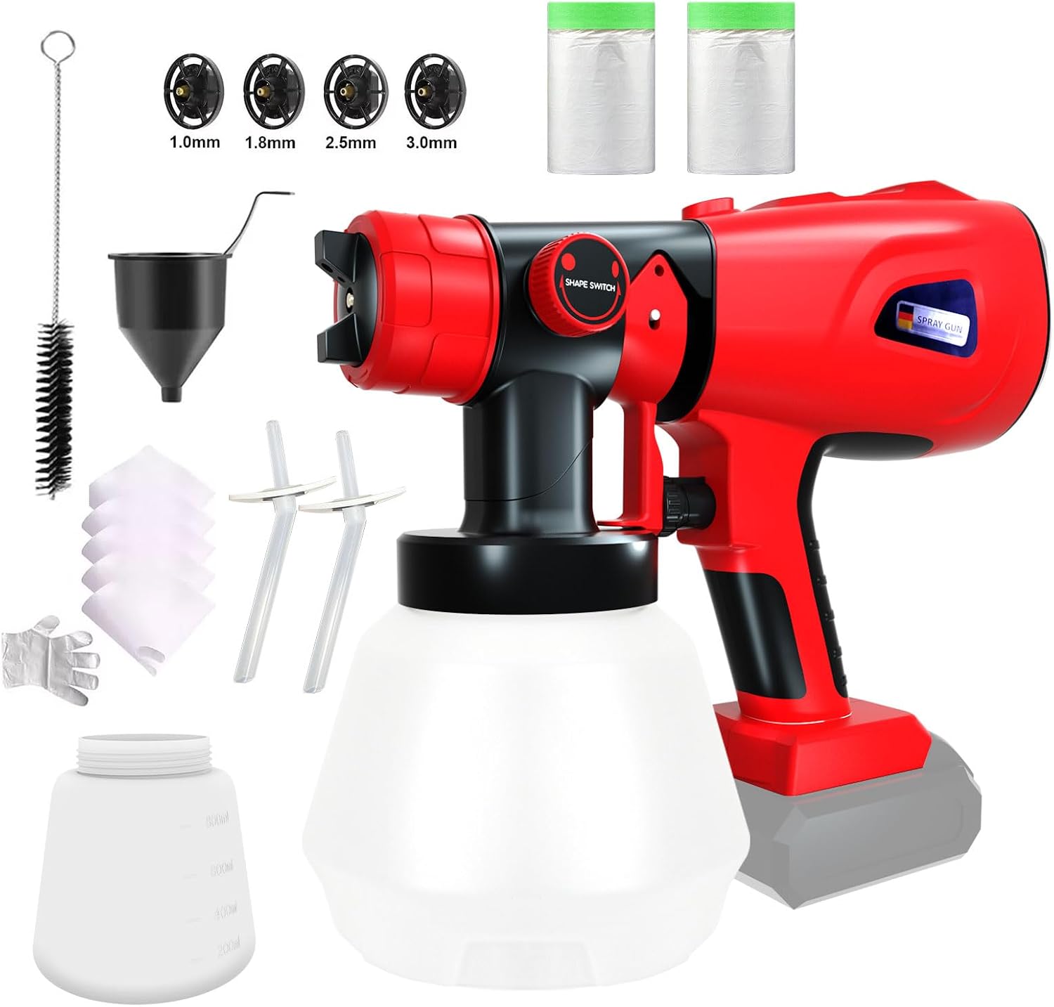 Amazon.com : Paint Sprayer for Milwaukee M18 18V Battery,HVLP Spray ...