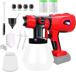 Amazon.com : Paint Sprayer for Milwaukee M18 18V Battery,HVLP Spray ...