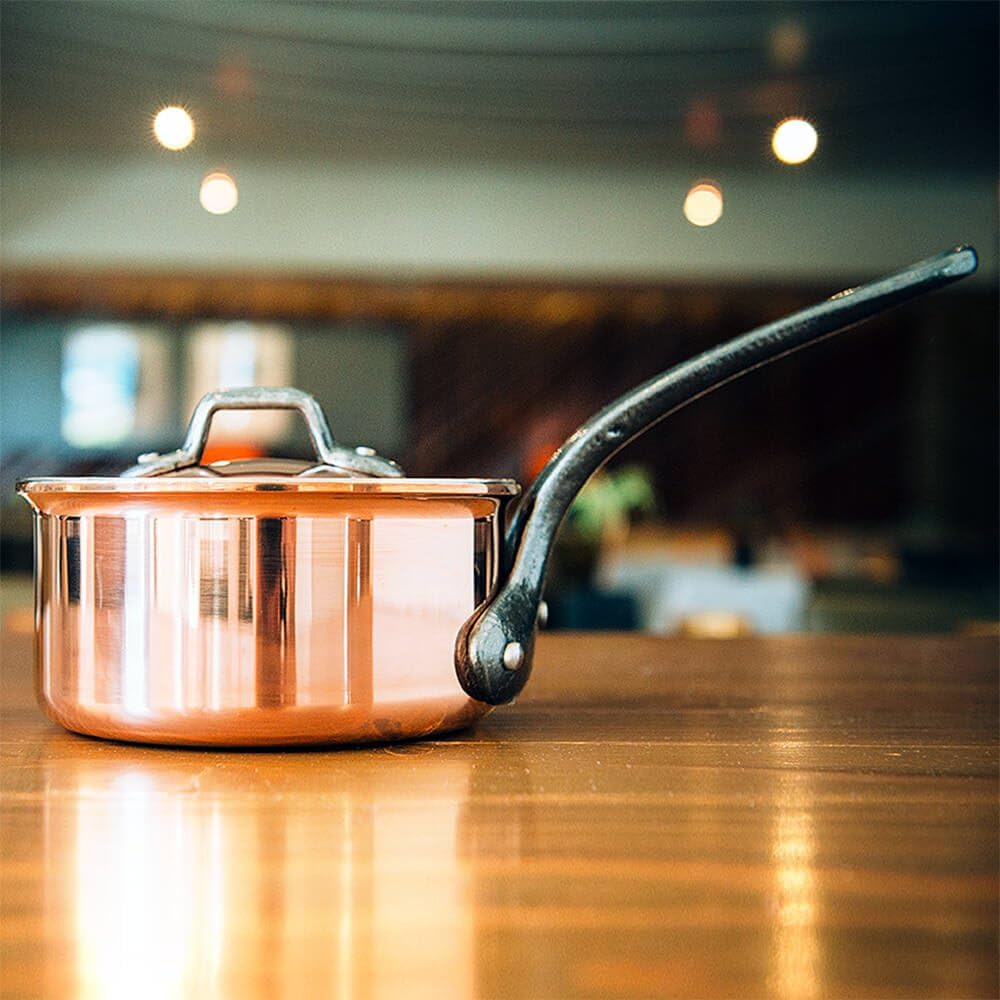 Amazon.com: Matfer Bourgeat 360124 Bourgeat Copper Sauce Pan with Lid ...