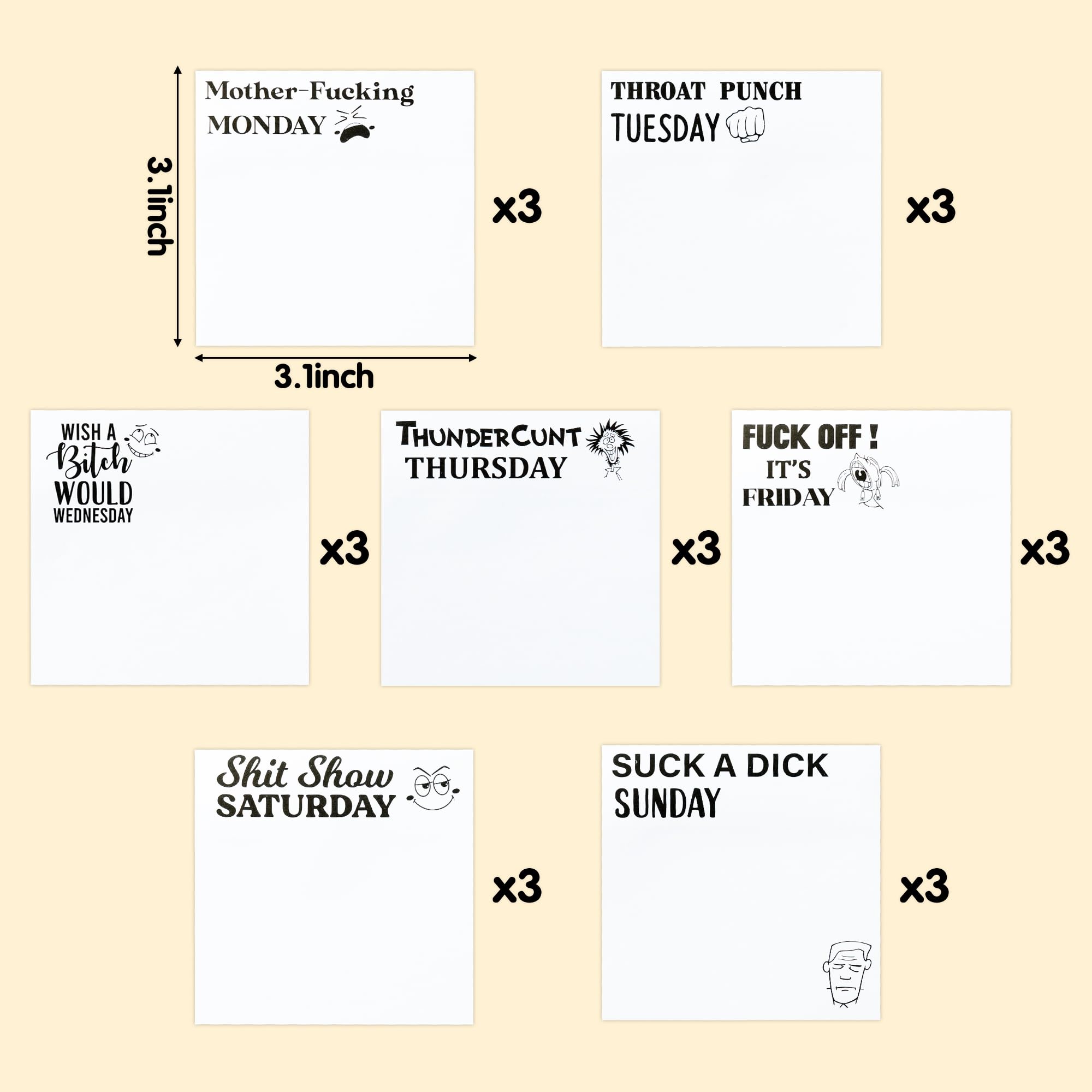 Sticky Notes With Funny Sayings Crazy Sticky Notes! Lighthearted Fun!