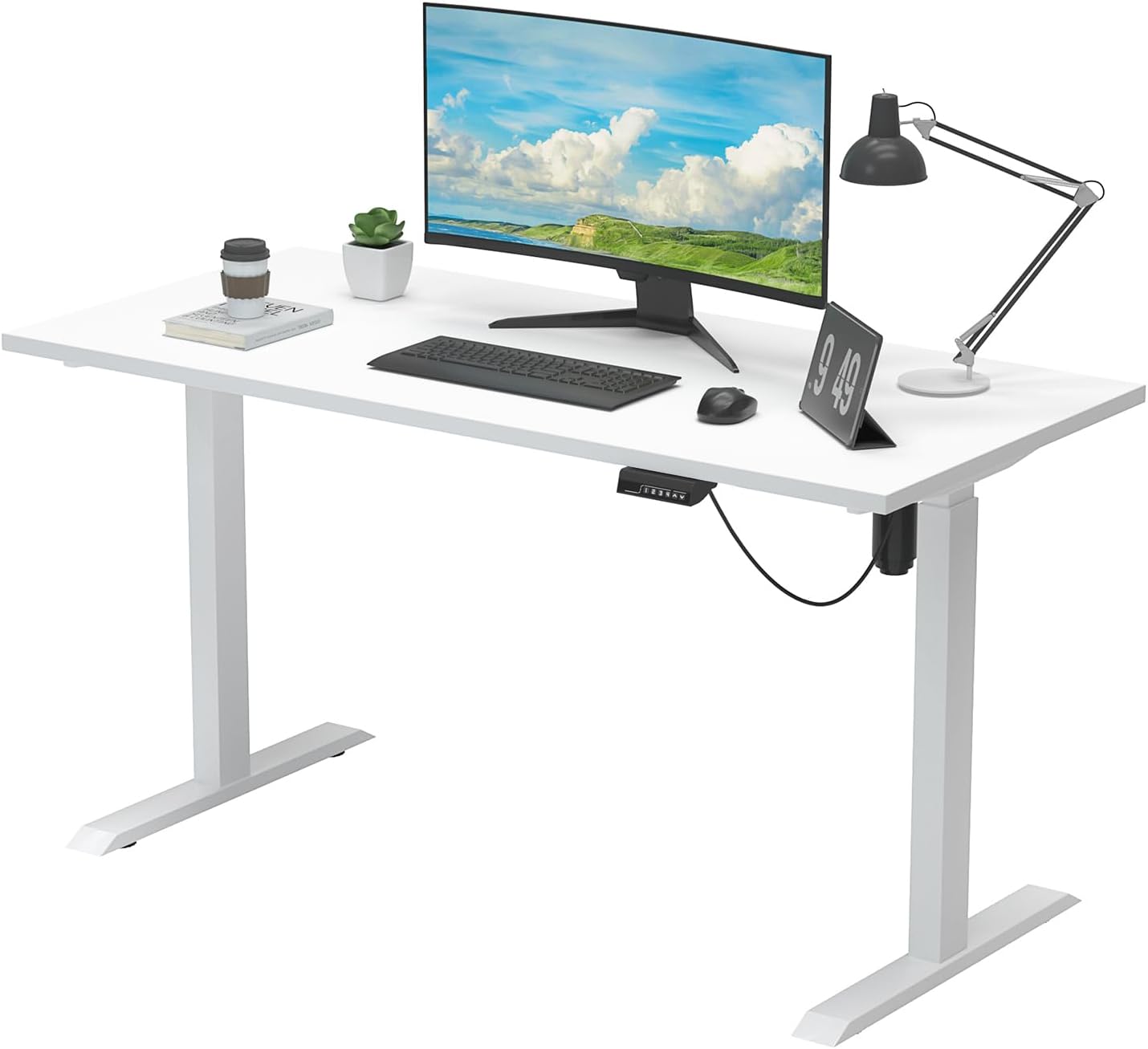Amazon.com: Lohoms Electric Standing Desk Adjustable Height 55 X 24 ...