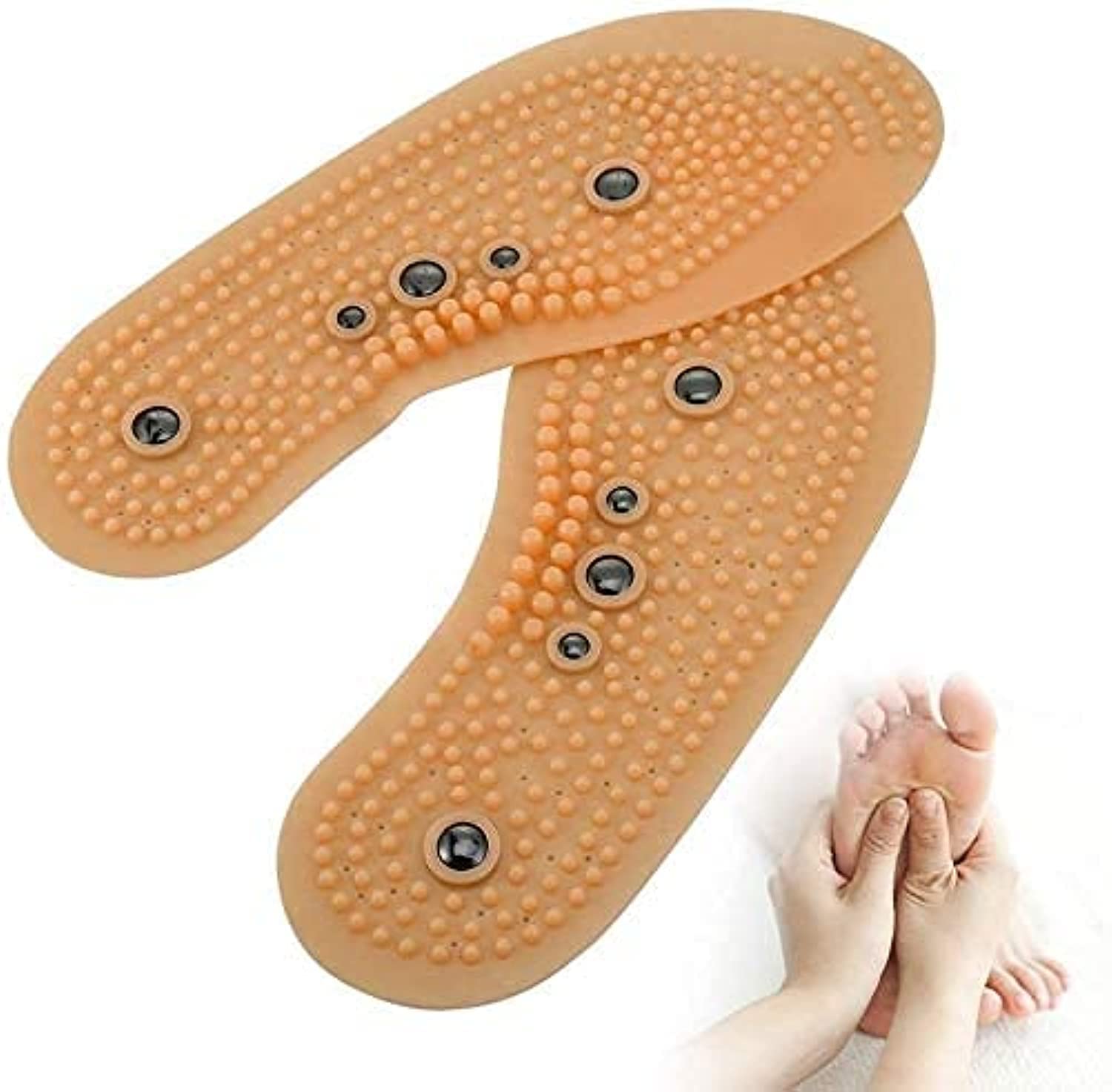 Platinum Acupressure Magnetic Insoles Massage Foot Therapy Reflexology ...