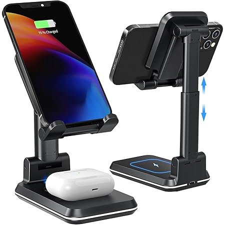 Amazon.com: iPhone Wireless Charger, [Angle&Height Adjustable] LISEN ...