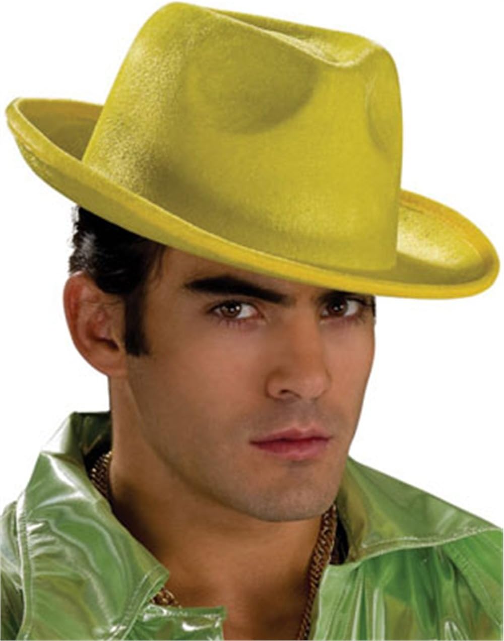 Rubie's New Yellow Felt Pimp Gangsta Costume Party Fedora Hat at Amazon ...